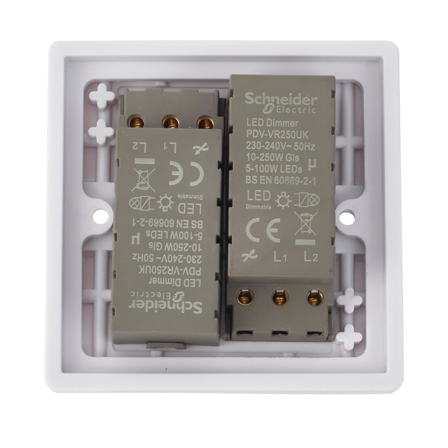 GU6022LM - "Ultimate Slimline dimmer switch 100W/VA, 2gang, 2way, LED ...