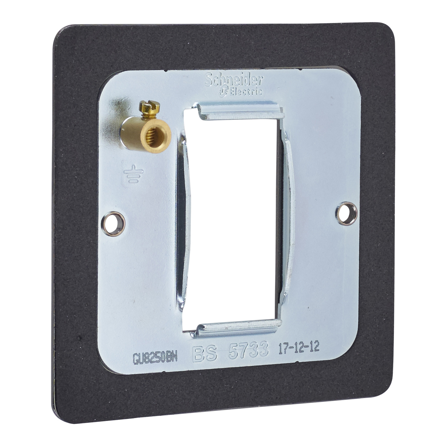 GU8250BN - "Ultimate - euro modular plate -1-gang- 1 modules - Black ...