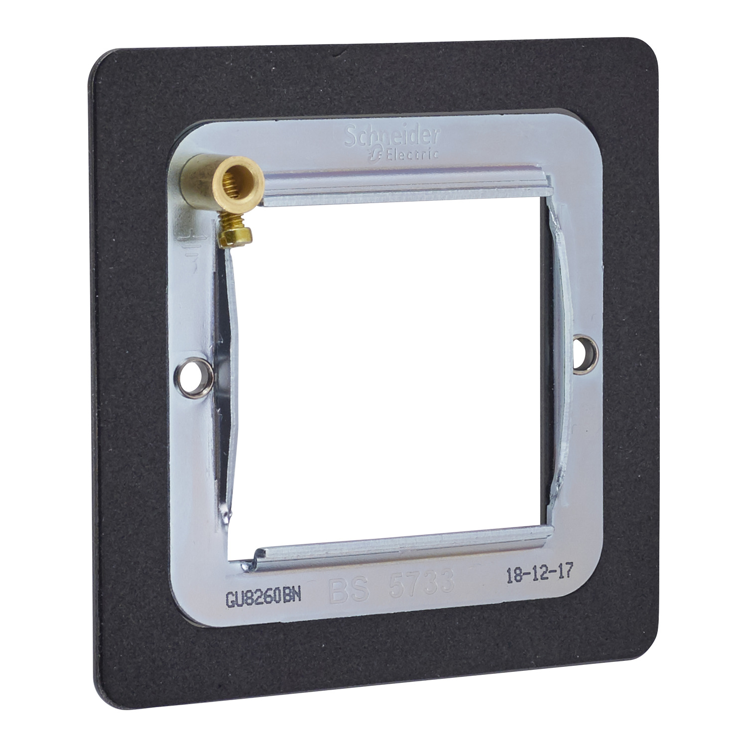 GU8260BN - Ultimate - euro modular plate -1-gang- 2 modules - Black ...