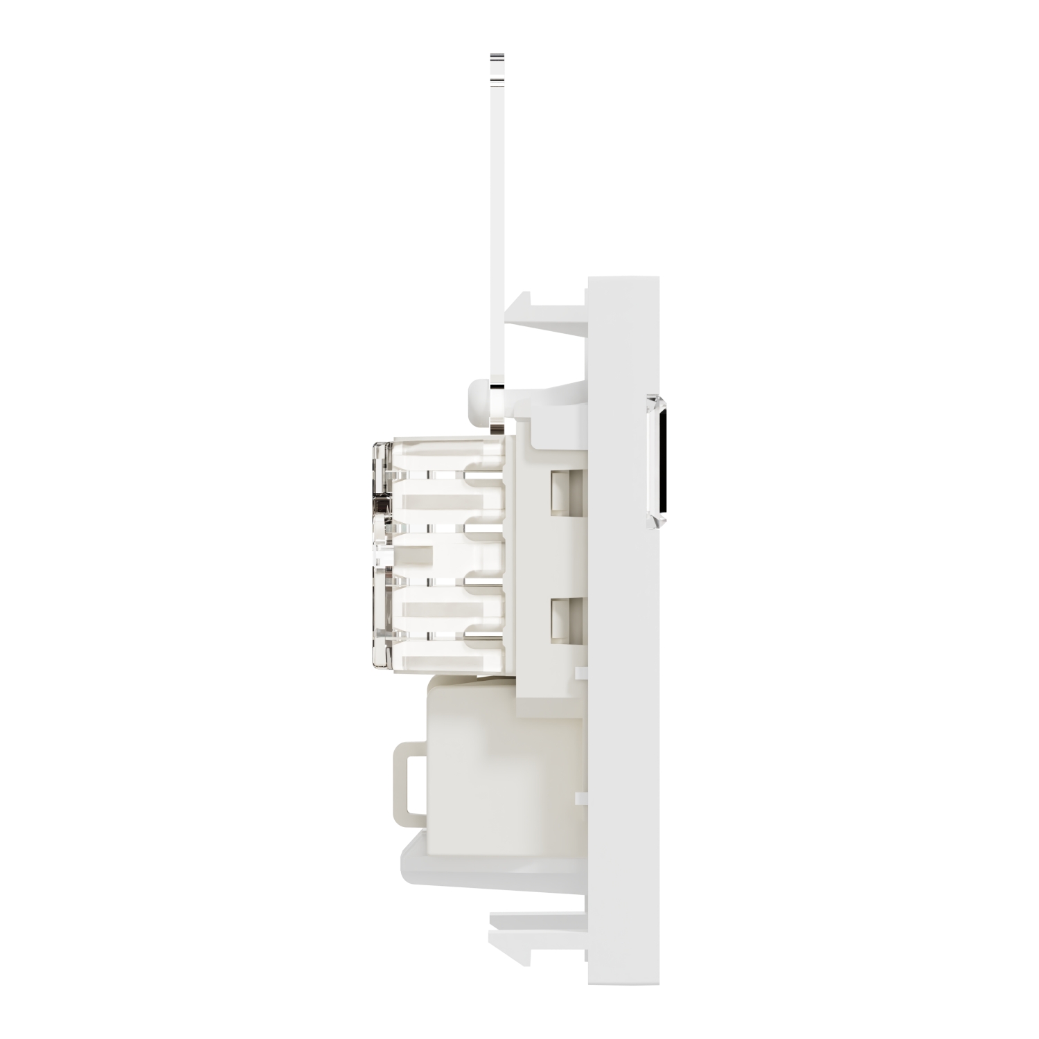 GUE7084W - RJ45 jack, Euromodule Ultimate, Cat. 6, UTP, white ...