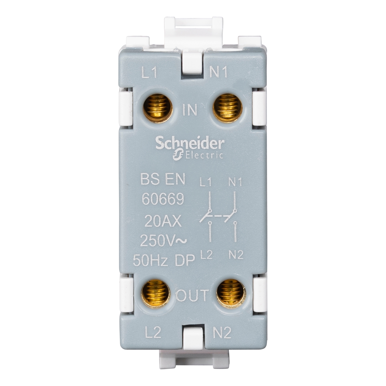 GUG20DPKELWPW - "Ultimate Grid system - 2-pole switch module - white ...