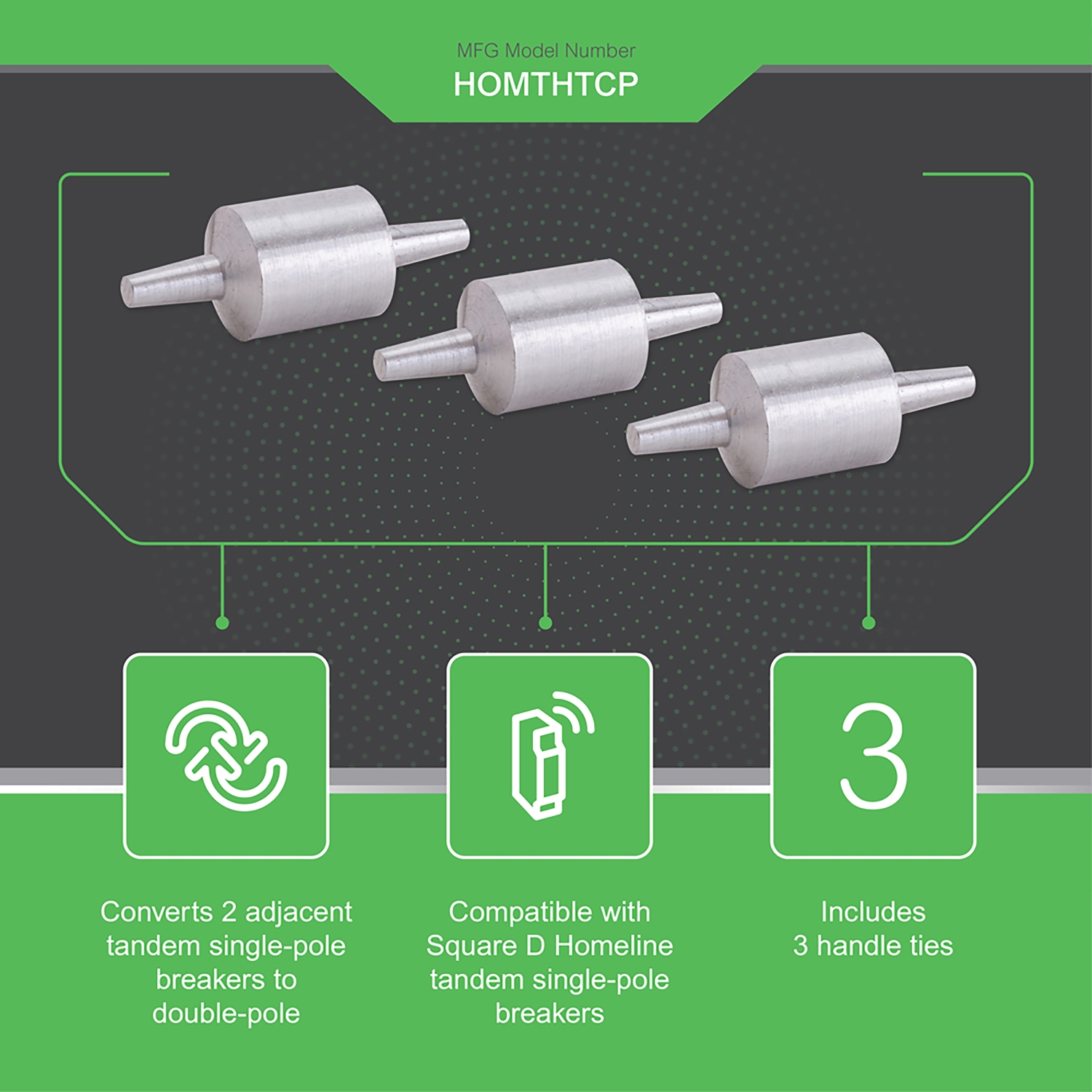 HOMTHT - Mini circuit breaker accessory, Homeline, handle tie, 120 ...
