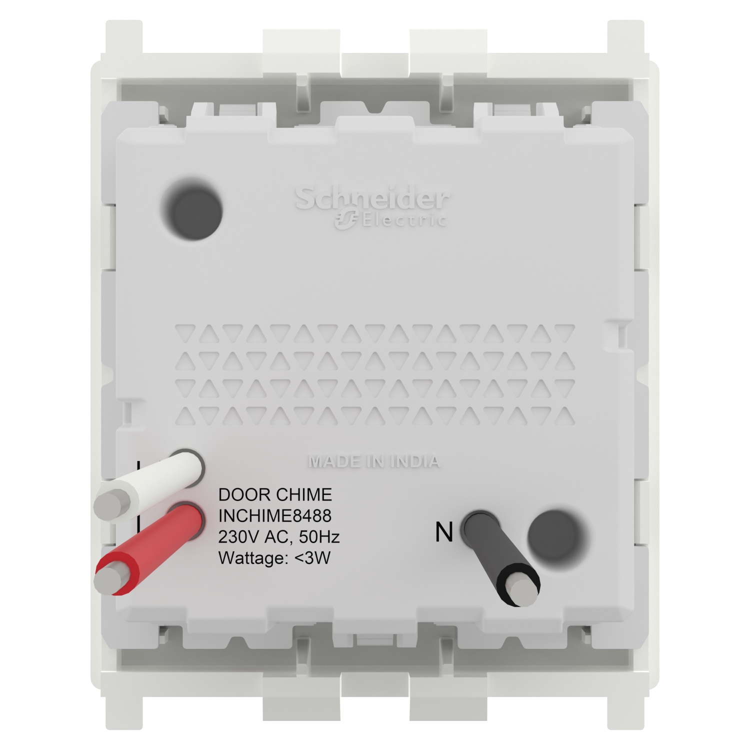 INCHIME8488 - Door Chime, ZENcelo, electronic, 230VAC, 2 modules, white ...