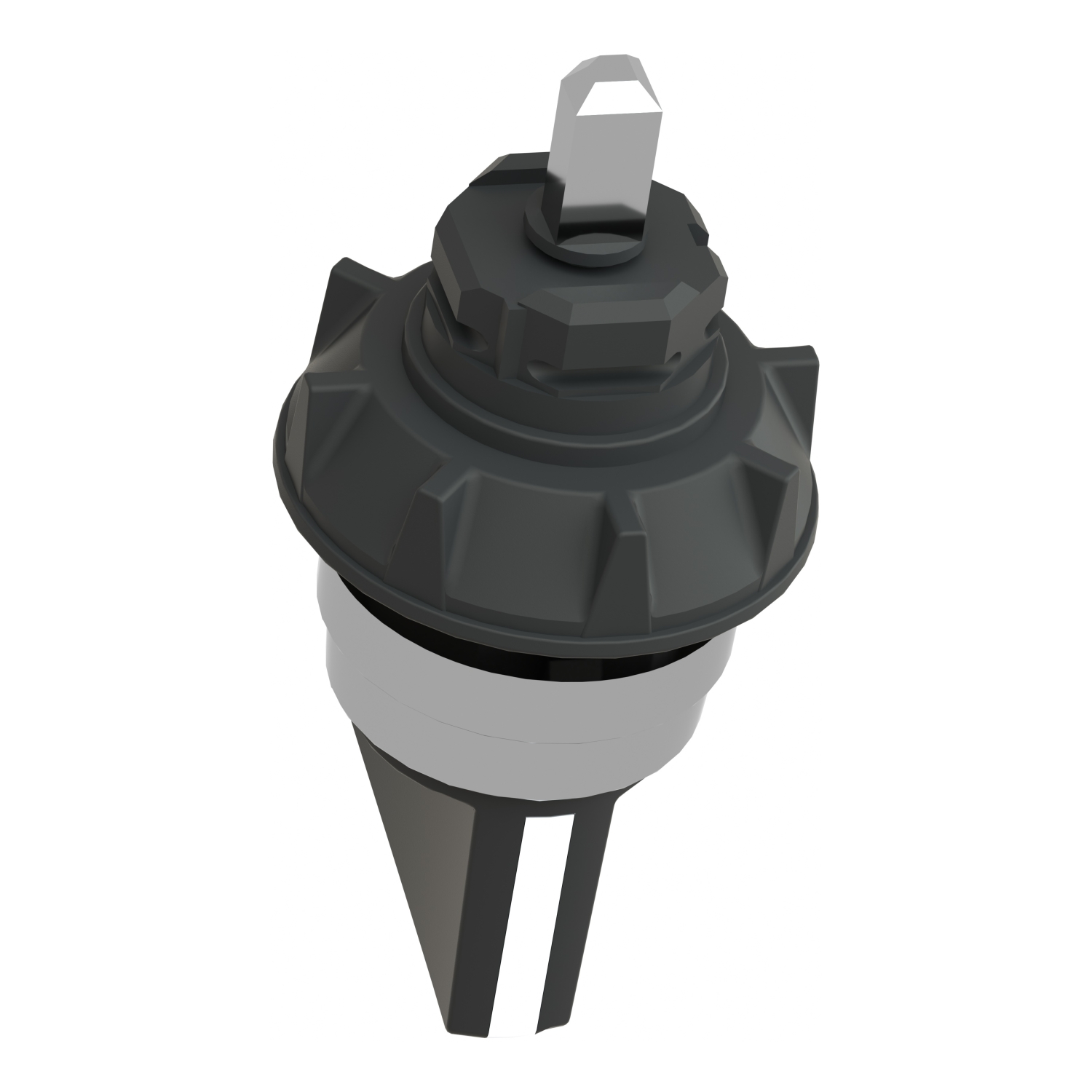 KBA1H - operating head with bezel Ø 29 mm, plastic with metallic finish ...