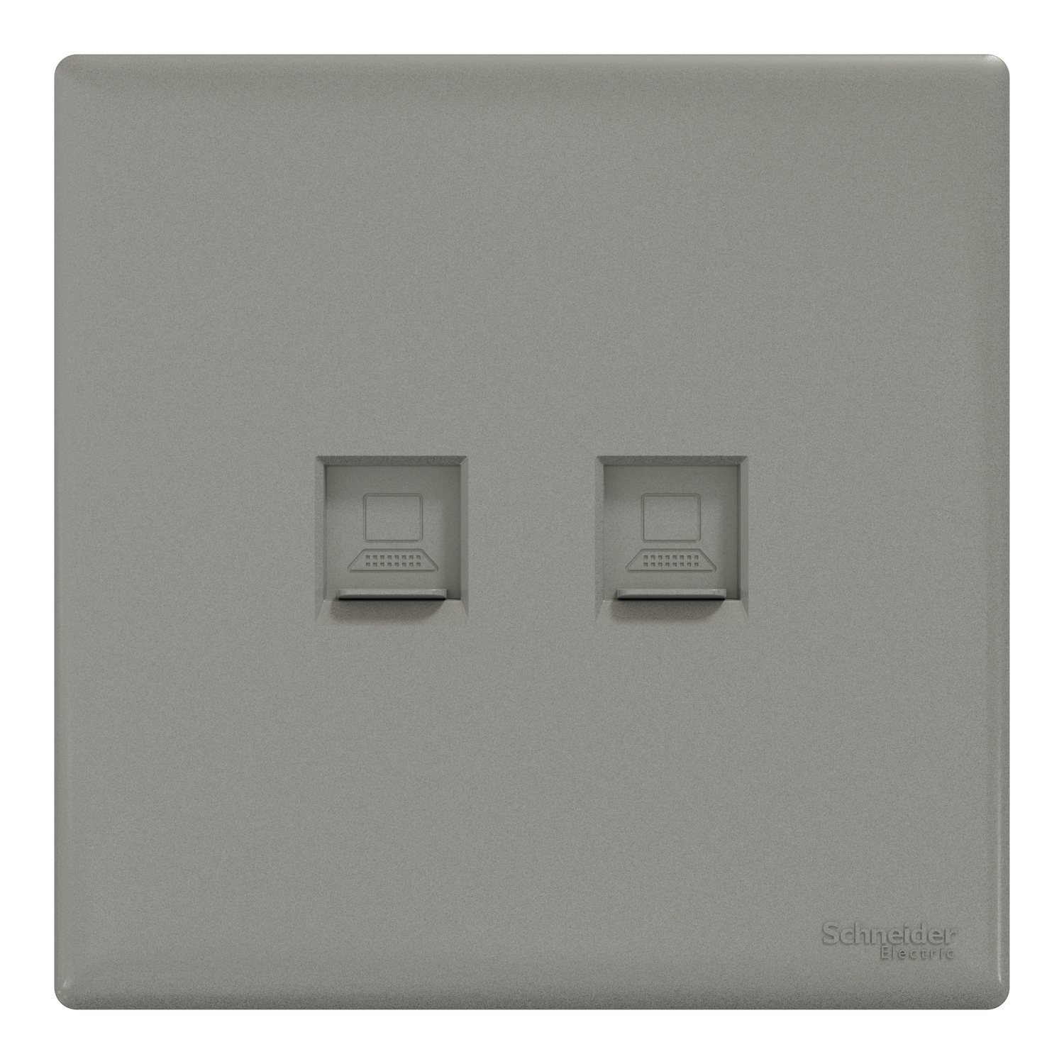 KBN32RJ6_LG - Data socket, Vivace E, with shutter, RJ6, Cat6, 2 gang ...