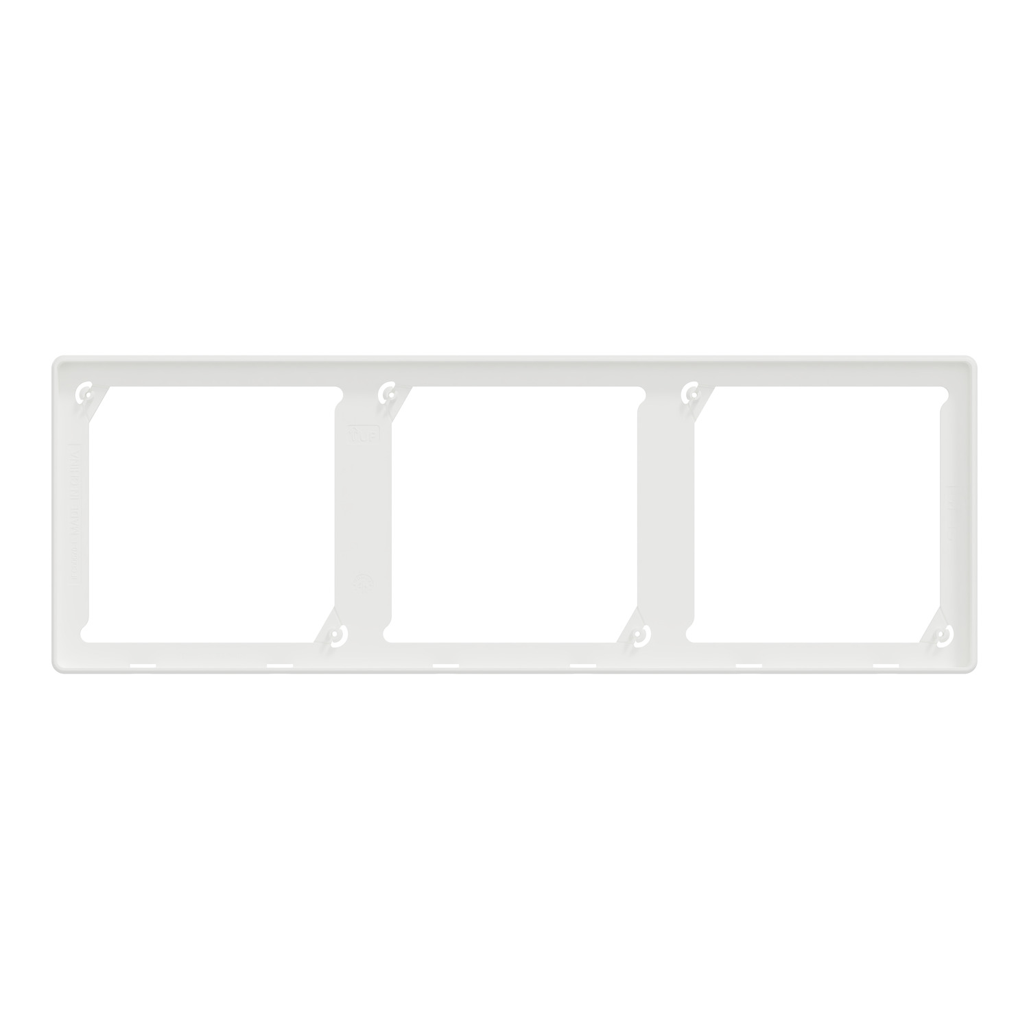 KBNP_31_WE - Cover frame, Vivace E, 3 gangs, glossy, white | Schneider ...