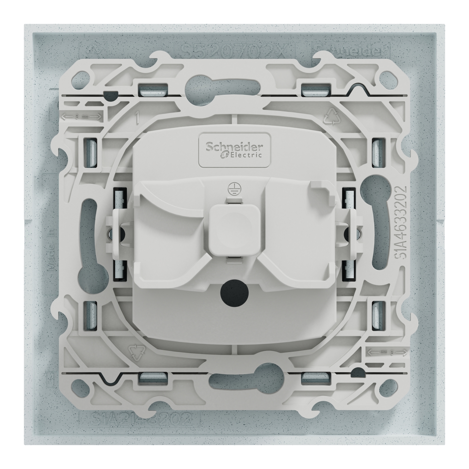 KIT_S510049_CY - Odace Styl, Prise avec terre complet, Blanc recyclé et ...