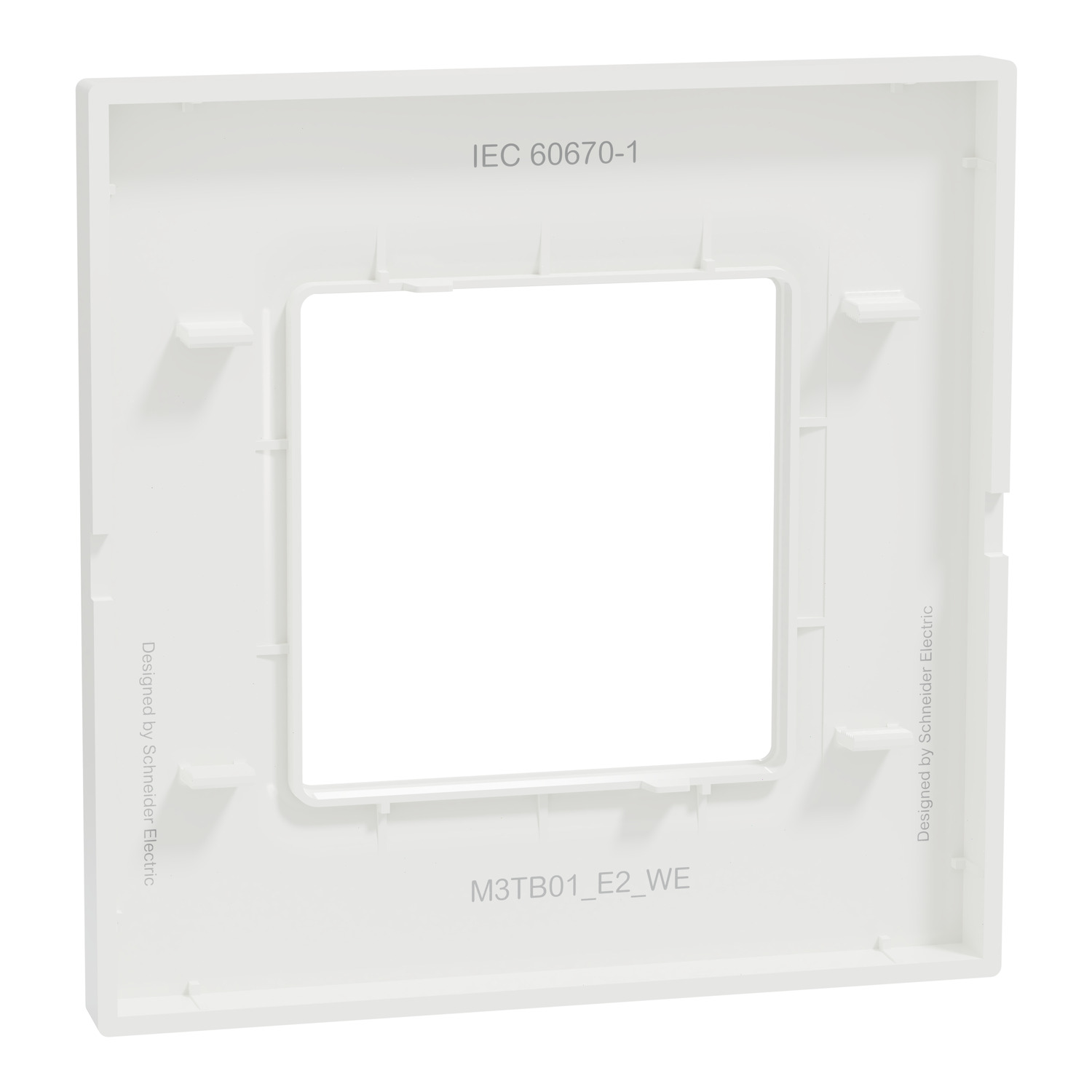 M3TB01_E2_WE - Cover frame, Miluz E, 2 gang, white | Schneider Electric ...