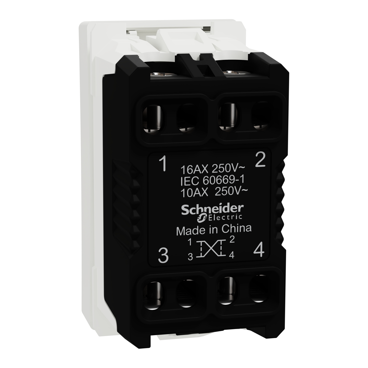 M3TB31_IM - Intermediate Switch, Miluz E, 10-16A, 250V, 1 module, White ...