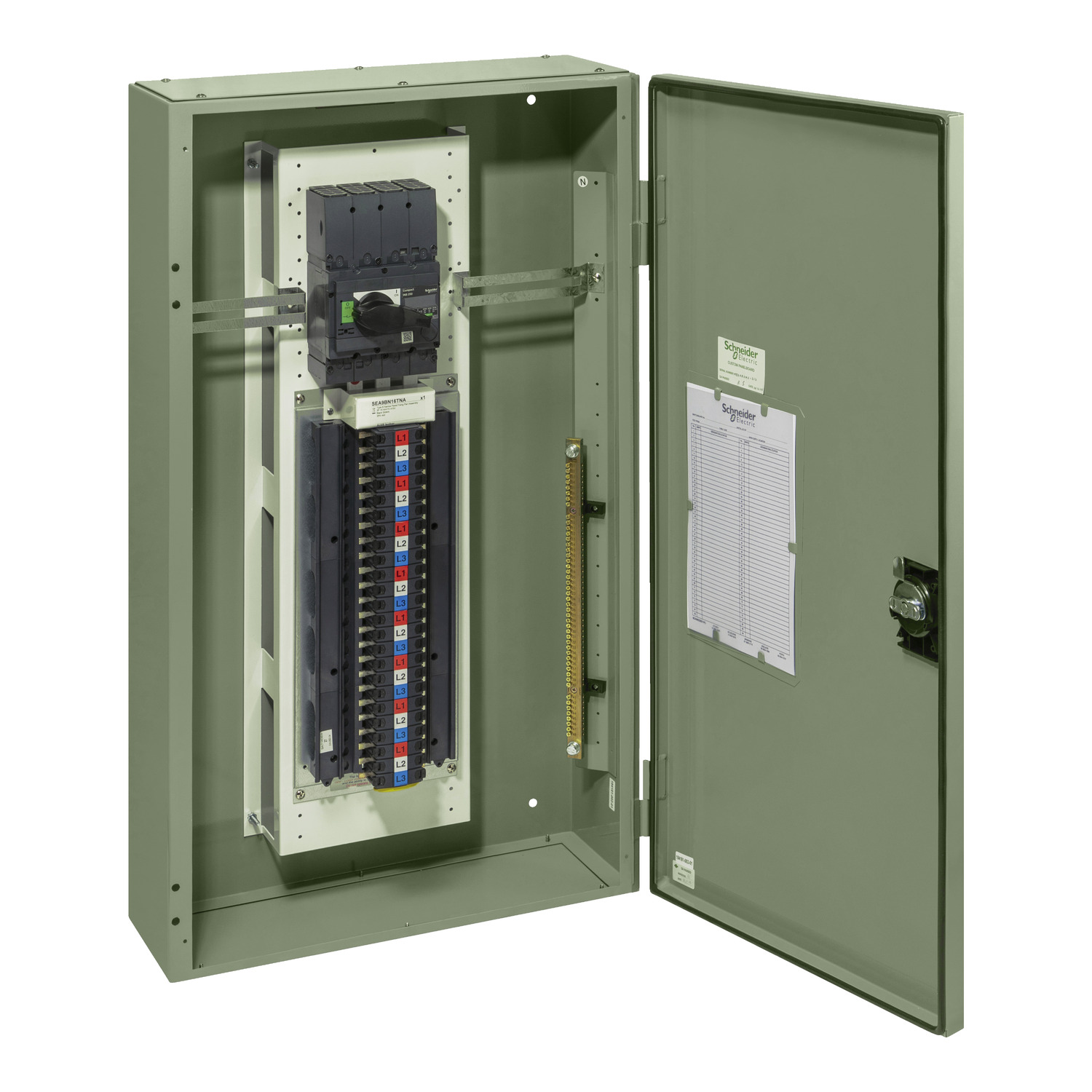 MB248DM2 - MB Isobar standard distribution board, Acti9, 48 poles, 250A ...