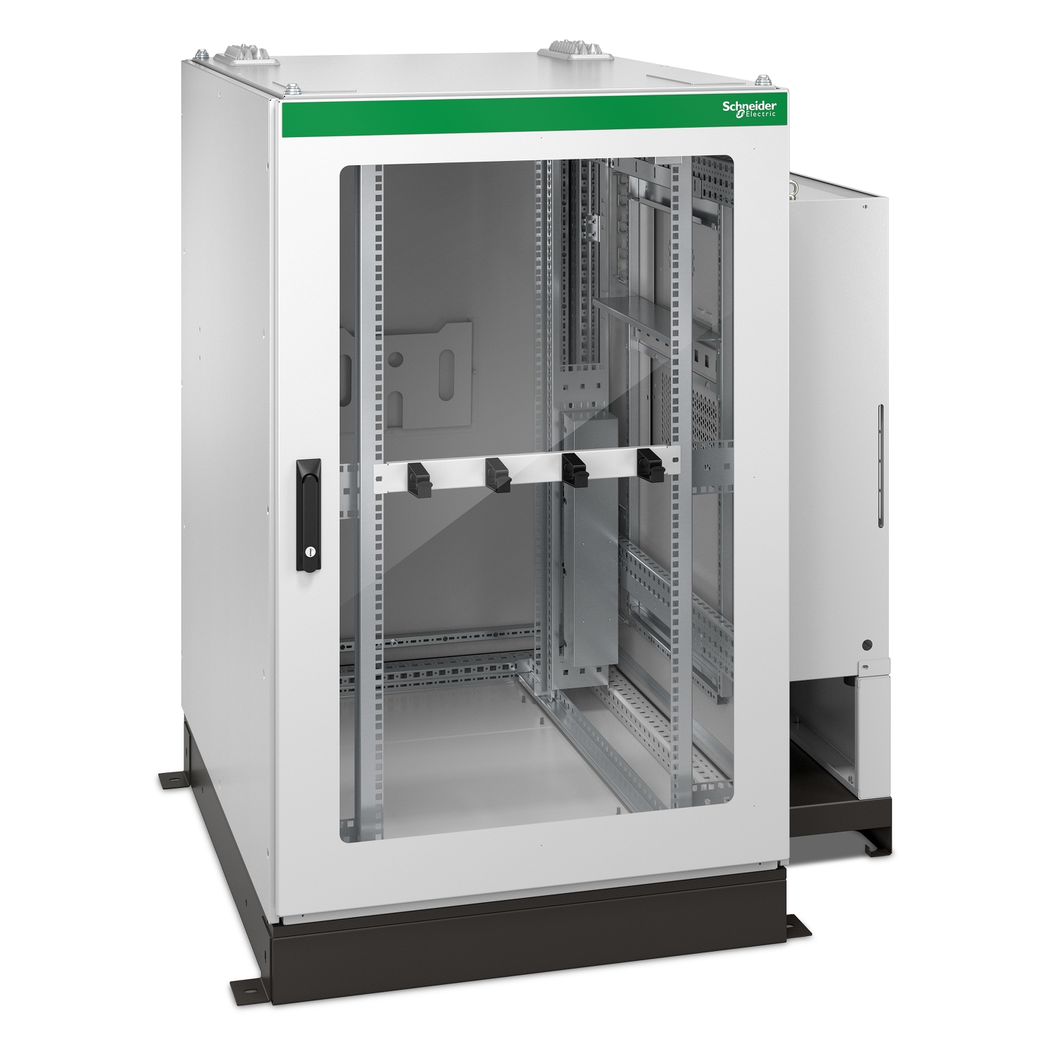 MDC24UR1KACI-IN - EcoStruxure Micro Data Center, with 24U rack, 1 kW ...