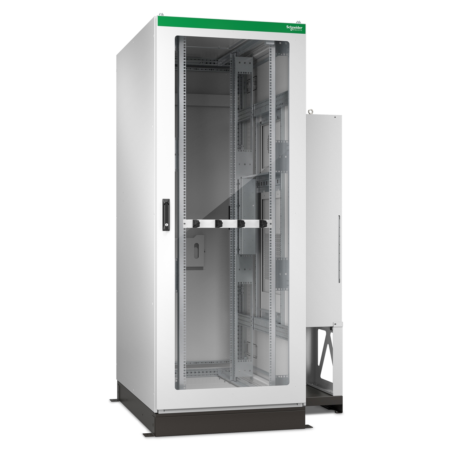 MDC42UR2KACI-IN - EcoStruxure Micro Data Center, with 42U rack, 2 kW Panel AC cooling, 230V, 50/ ...