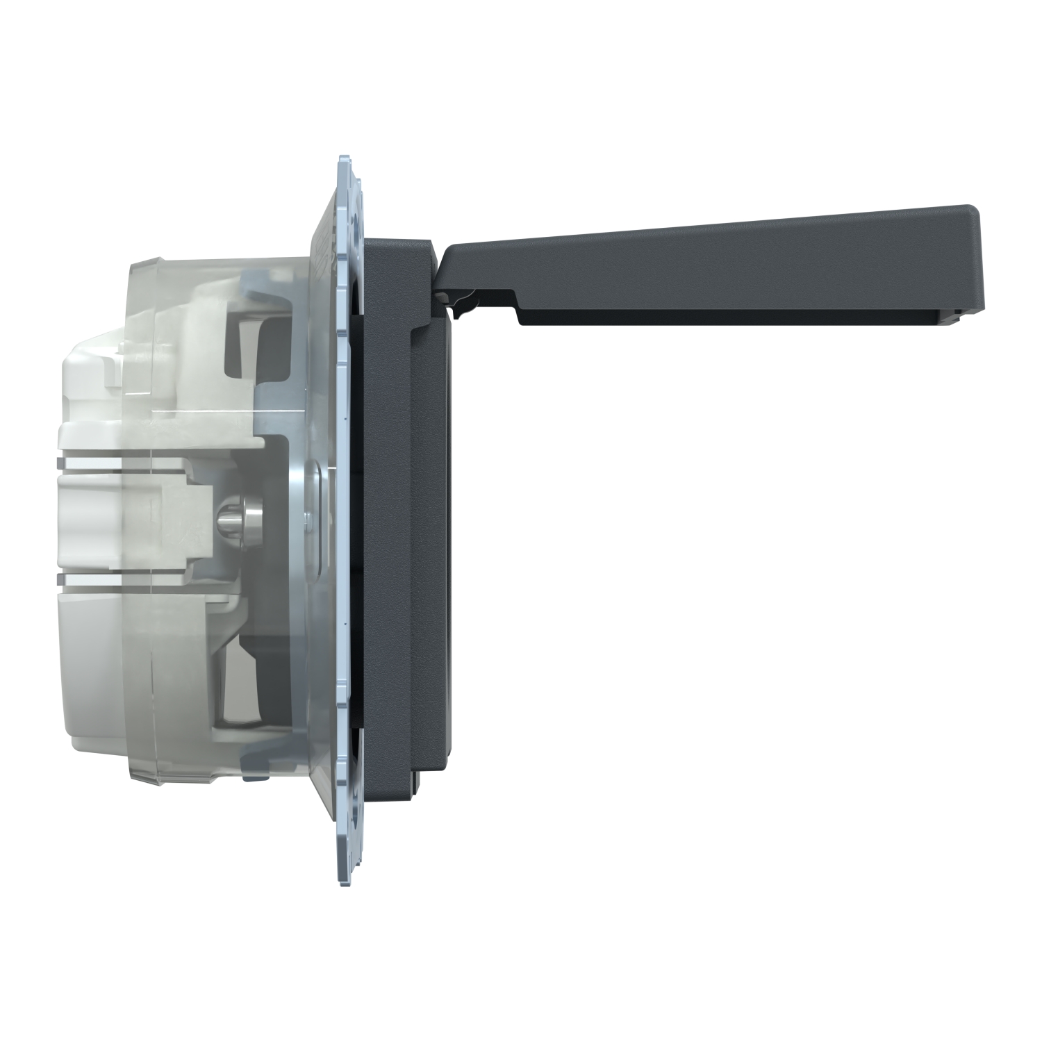 MEG2310-0414 - SCHUKO-Steckdose mit Klappdeckel, BRS, Steckklemmen ...