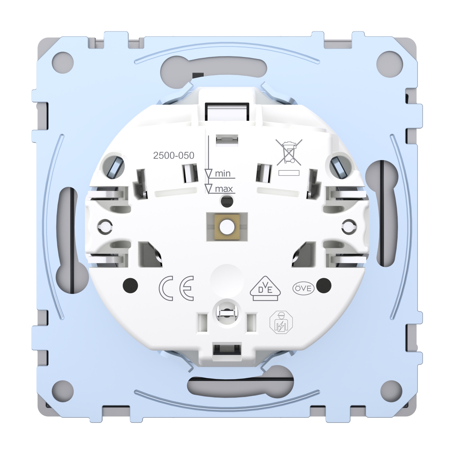 MEG2314-6036 - SCHUKO-Steckdose mit Klappdeckel, IP44, Berührungsschutz ...