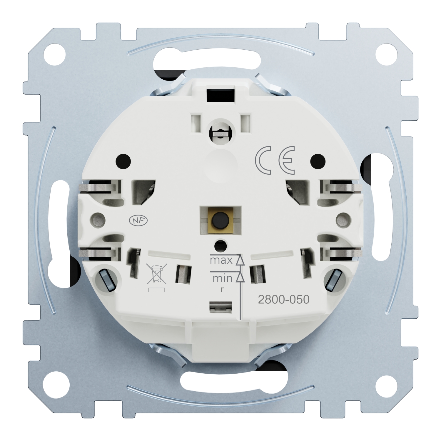 MEG2500-0403 - Steckdose mit Schutzkontaktstift, Berührungsschutz ...