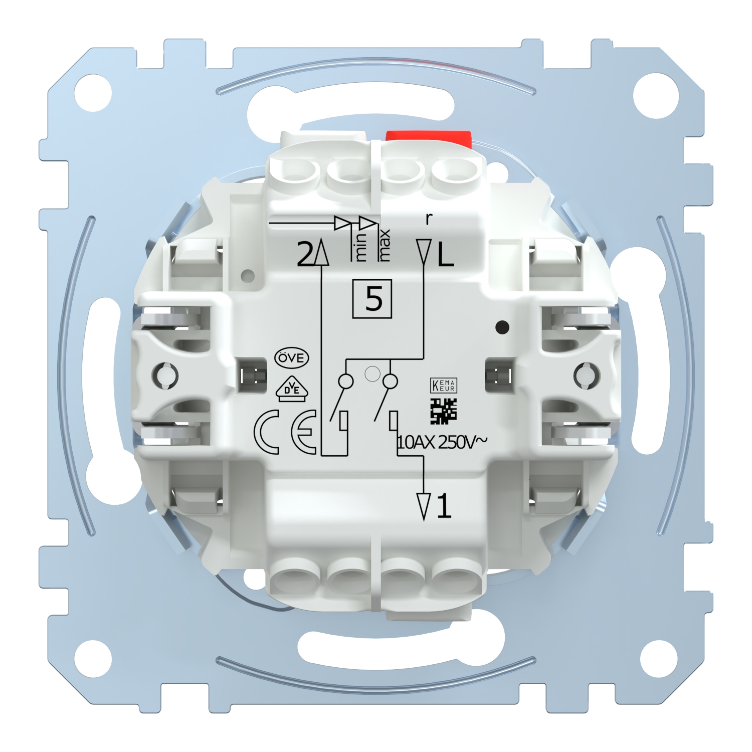 MEG3115-0000 - 2 Switch, Merten inserts, 2-circuits, 10AX, screwless ...
