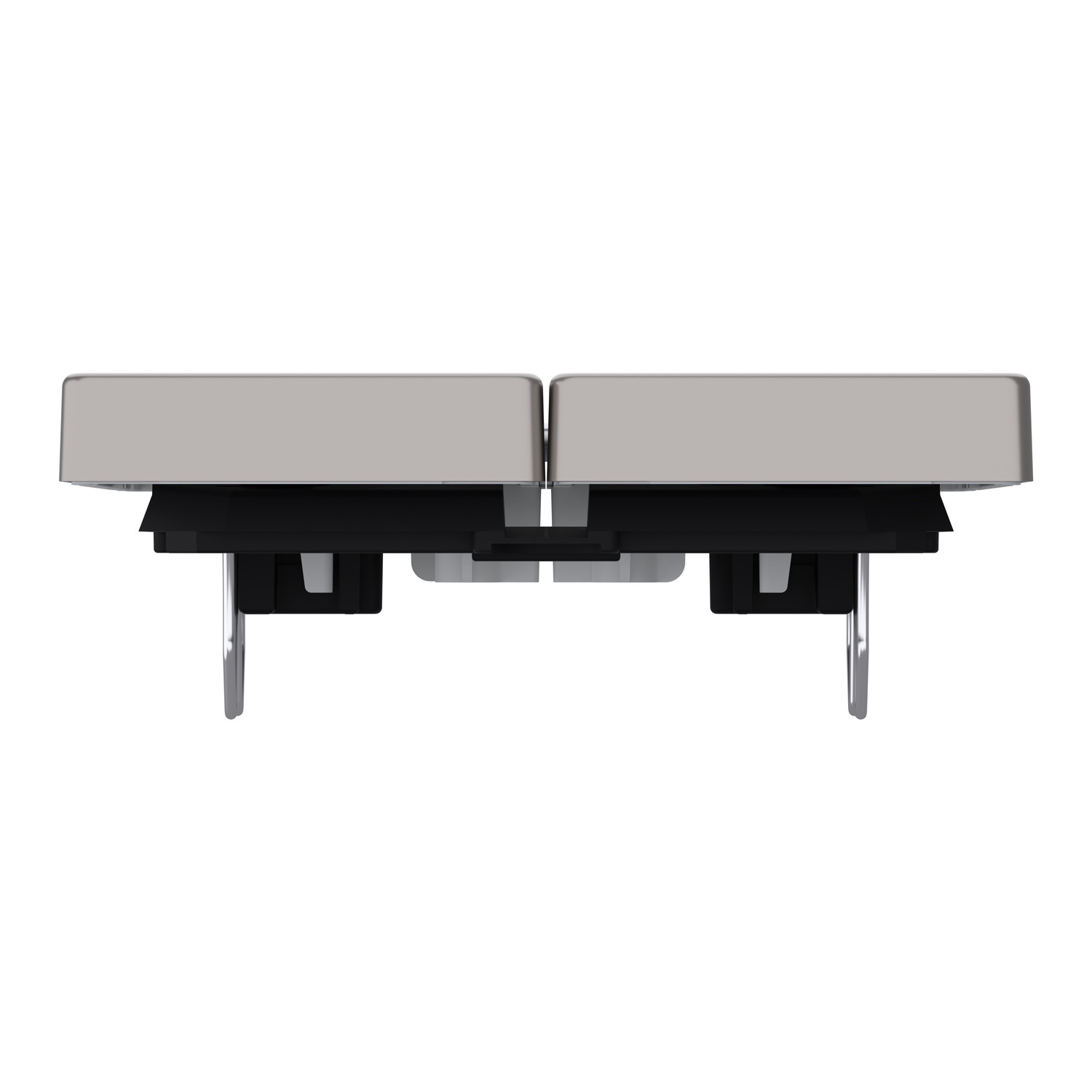 MEG3420-6050 - Tecla, TeclaD-Life, 2-gang with indicator window, nickel ...