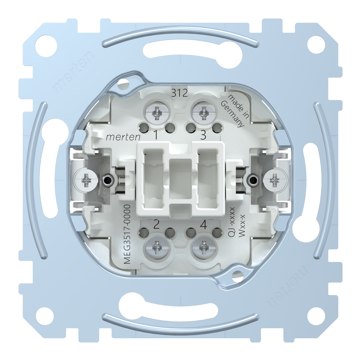 MEG3517-0000 - Kreuzschalter-Einsatz, 1-polig, 16 AX, AC 250 V, Schraub ...