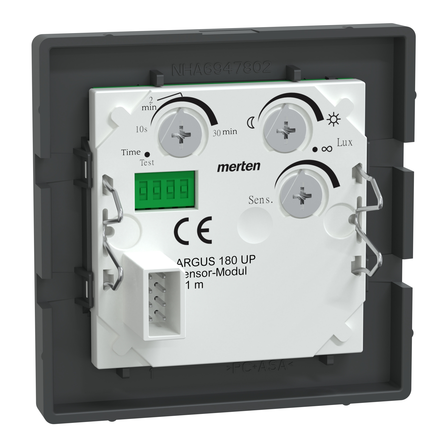 MEG5711-6034 - Presence detector, Merten System Design, with switch ...