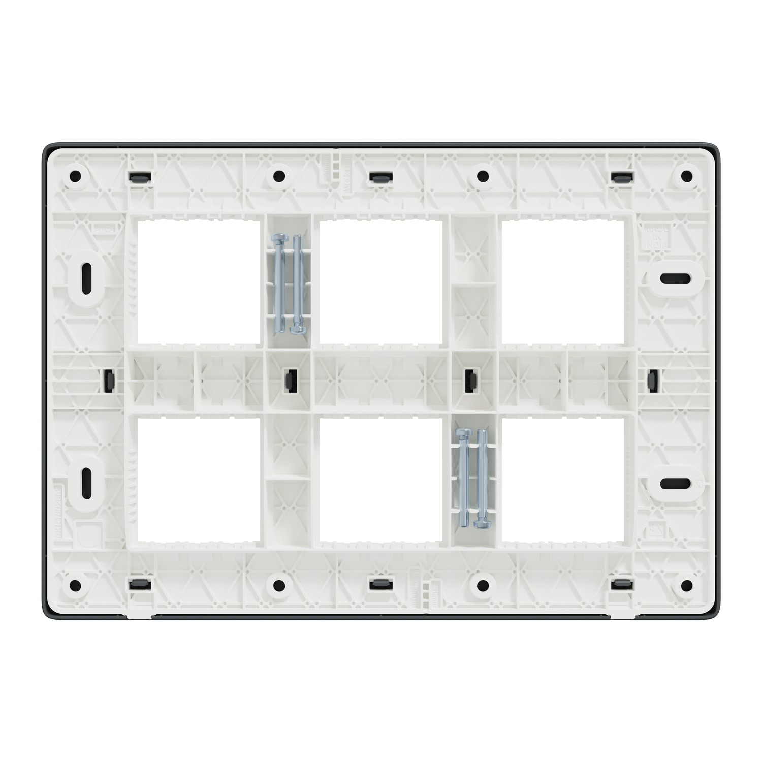 MLCP12M_AN - Cover frame, Miluz Lara, 12 module, anthracite | Schneider ...