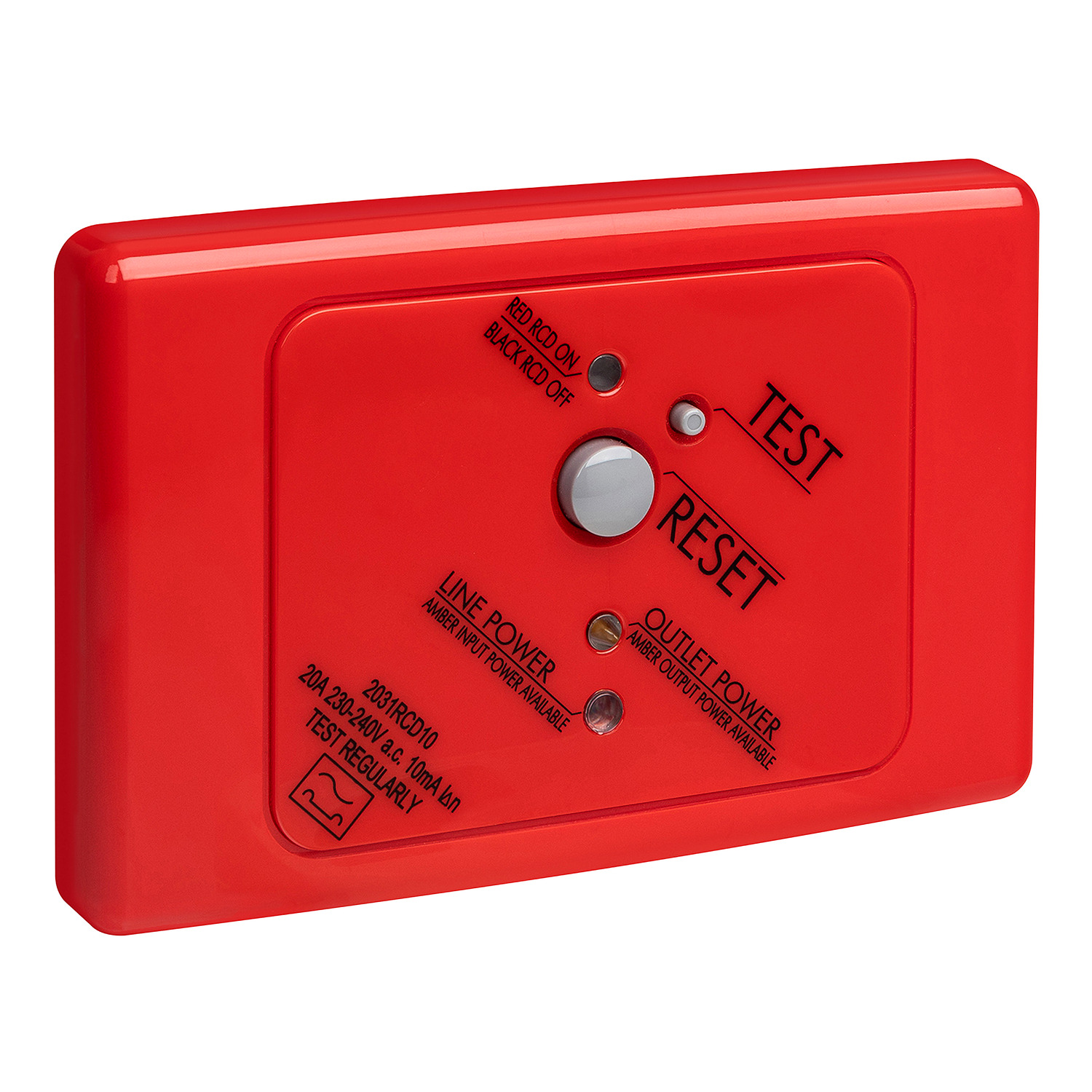 ML2031RCD10-RD - Residual Current Circuit Breaker, Medilec, 2 Pole, 20A ...