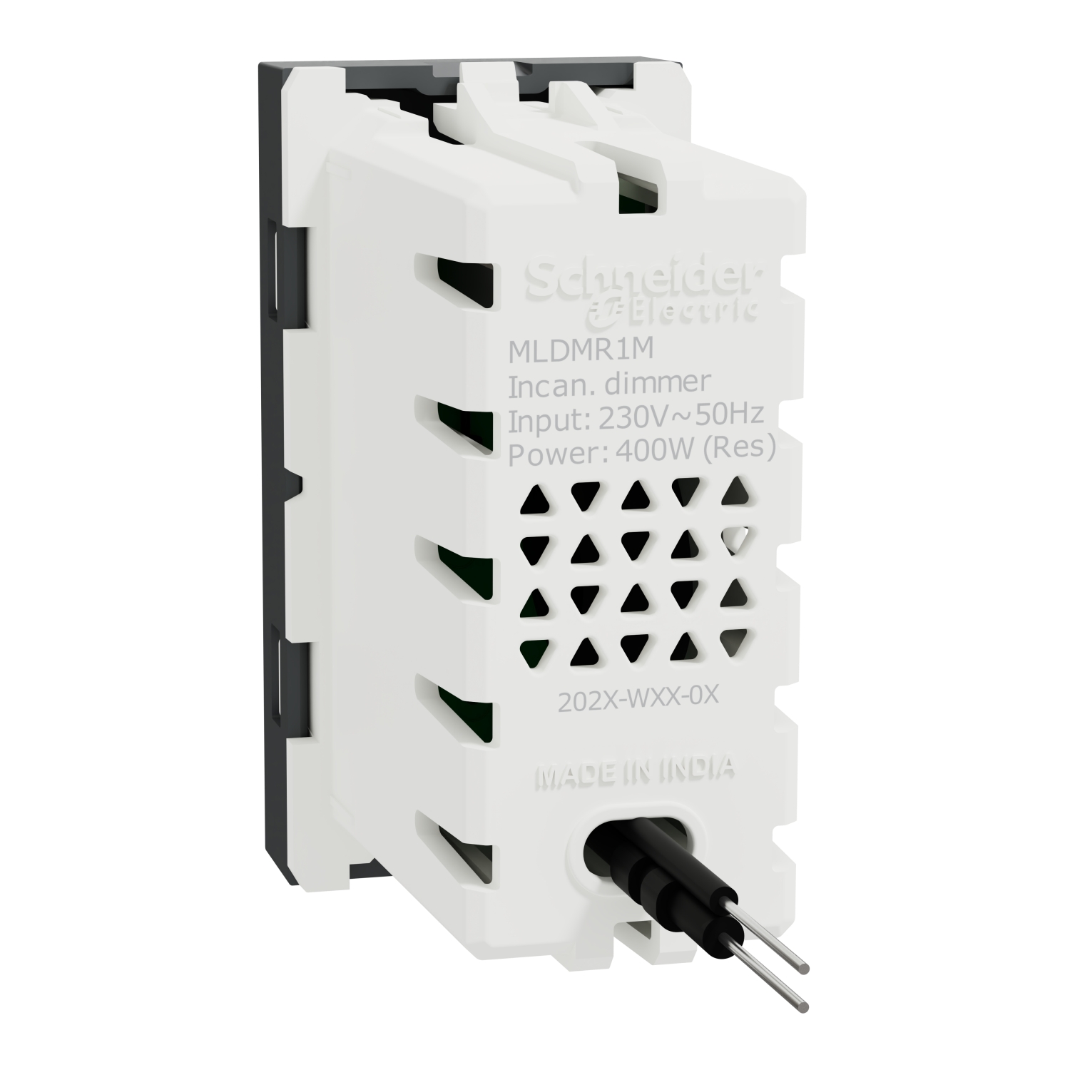 MLDMR1M_AN - Dimmer, Miluz Lara, 400W, 1 module, anthracite | Schneider ...