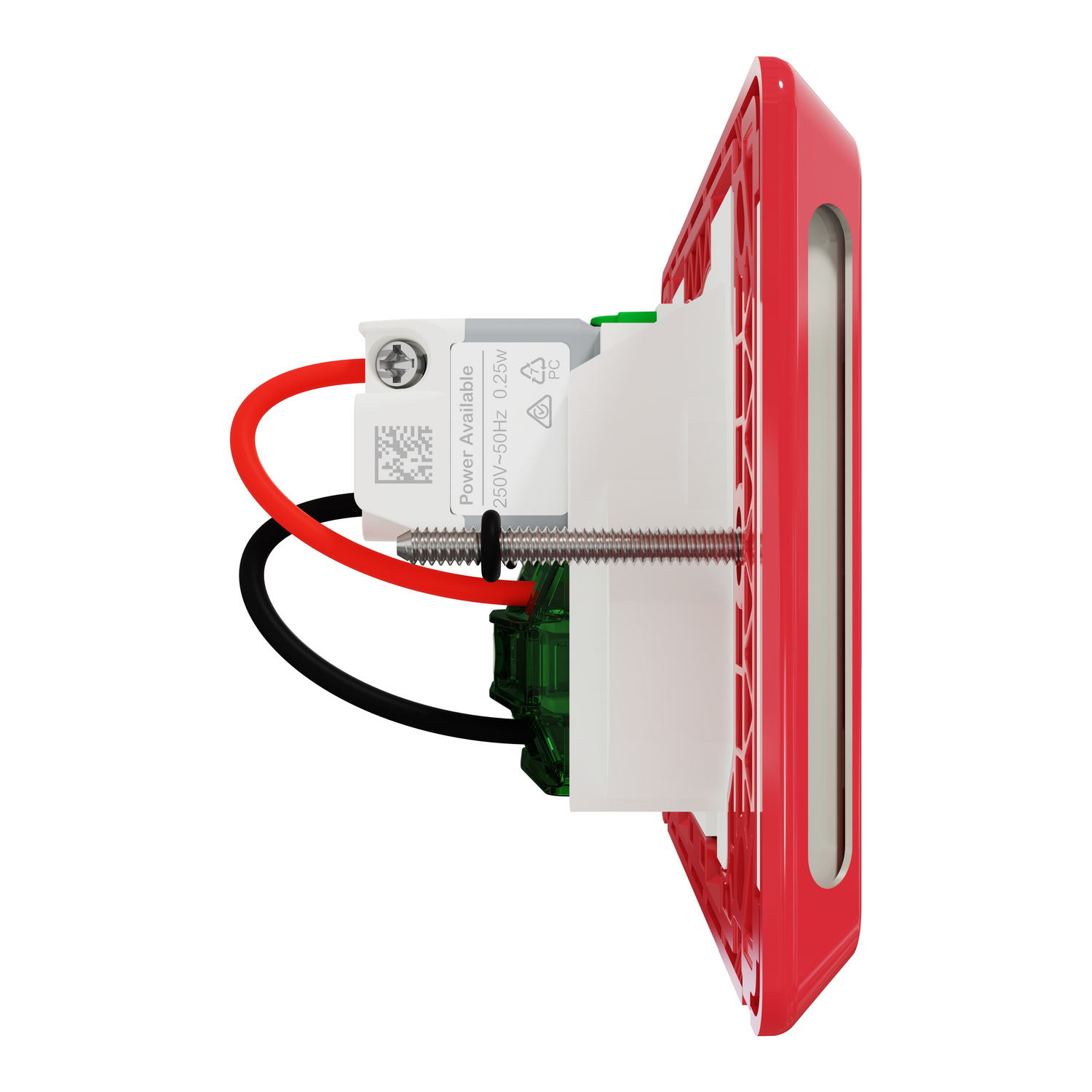 MLP3025PA-RD - Twin switched socket, Medilec, 20A RCD protected ...