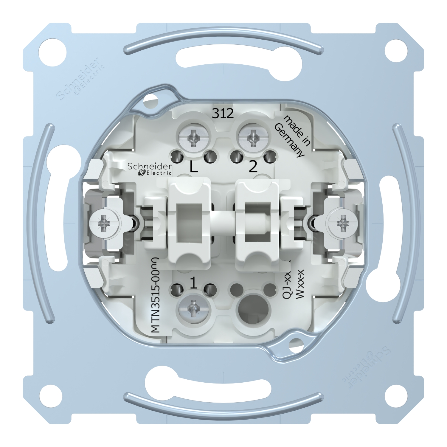 MTN3515-0000 - 2 Switch, Merten inserts, 1-pole 1-way, 16AX, screw ...