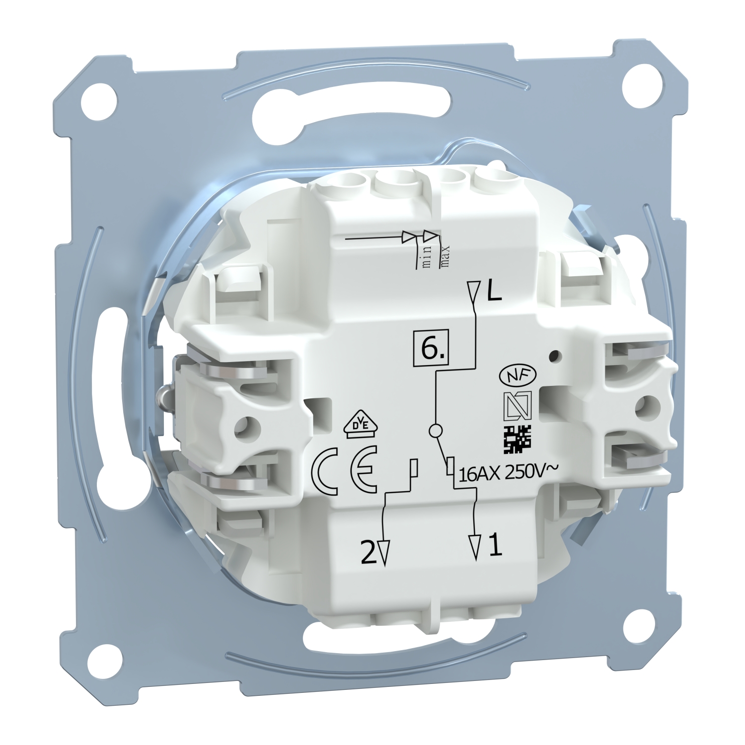 MTN3516-0000 - Two-way switch insert 1 pole, flush-mounted, 16 AX, AC ...