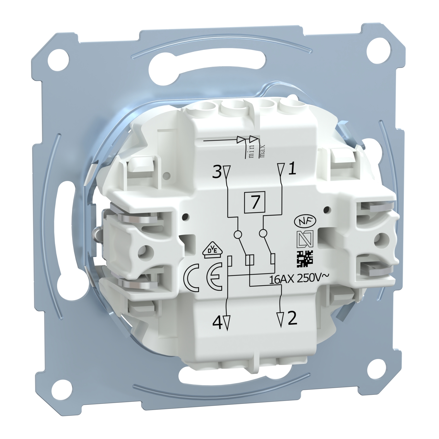 MTN3517-0000 - Switch, Merten inserts, intermediate, 16AX, screw-clamp ...