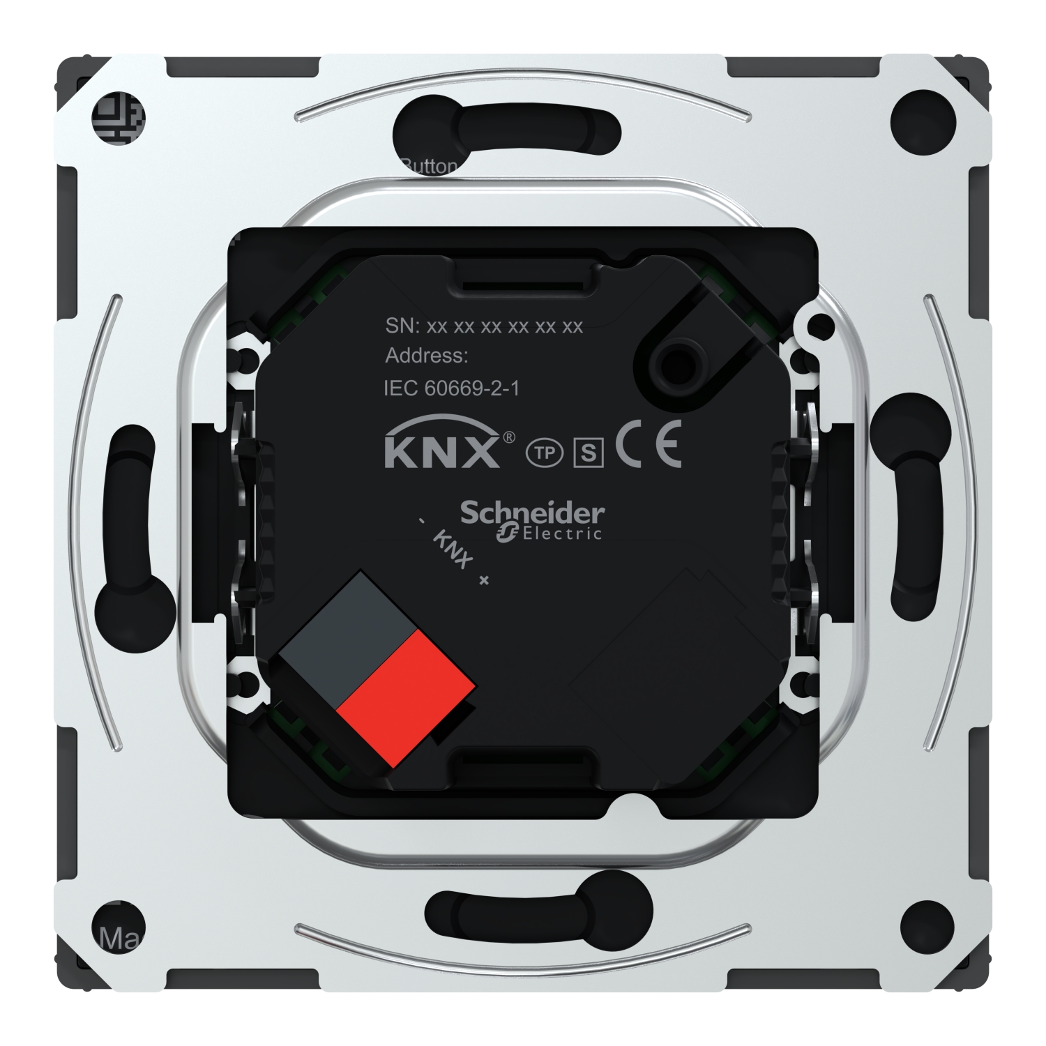 MTN6191-6010 - Push button, KNX, Merten System Design, 1-gang module ...