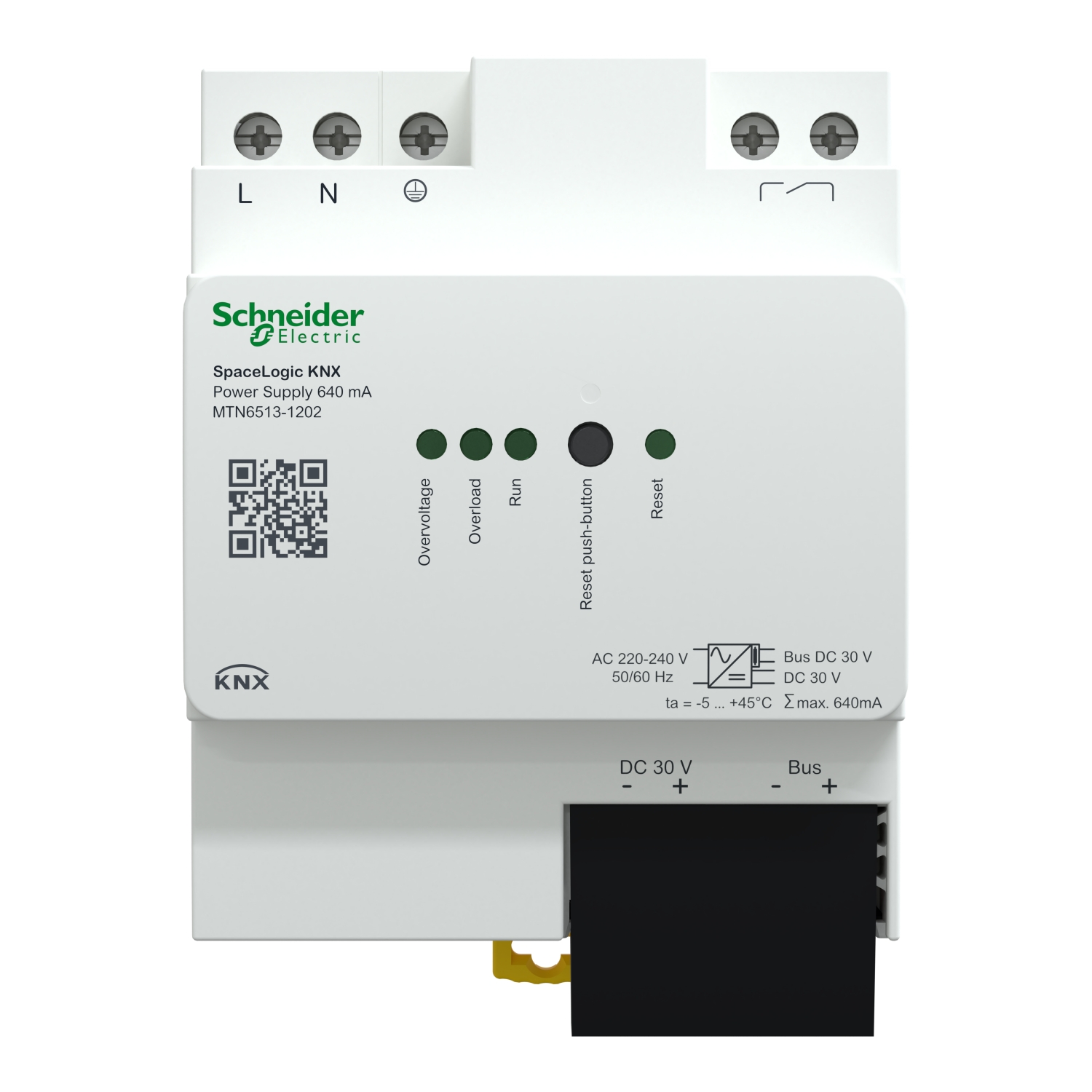 MTN6513-1202 - Fonte de alimentação, Spacelogic knx, REG-K/640 mA ...
