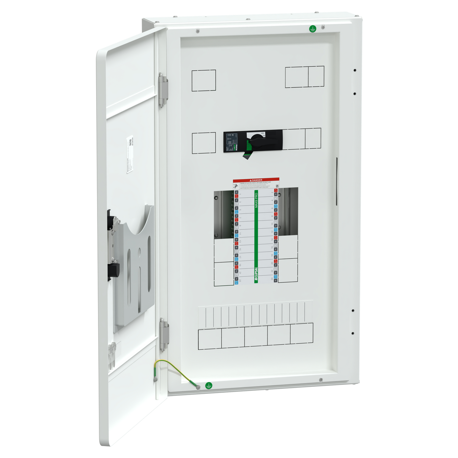 MX9DB24S160 - Distribution board, MAX9 Pro, 24 ways, 160A switch, IP30 | Schneider Electric ...