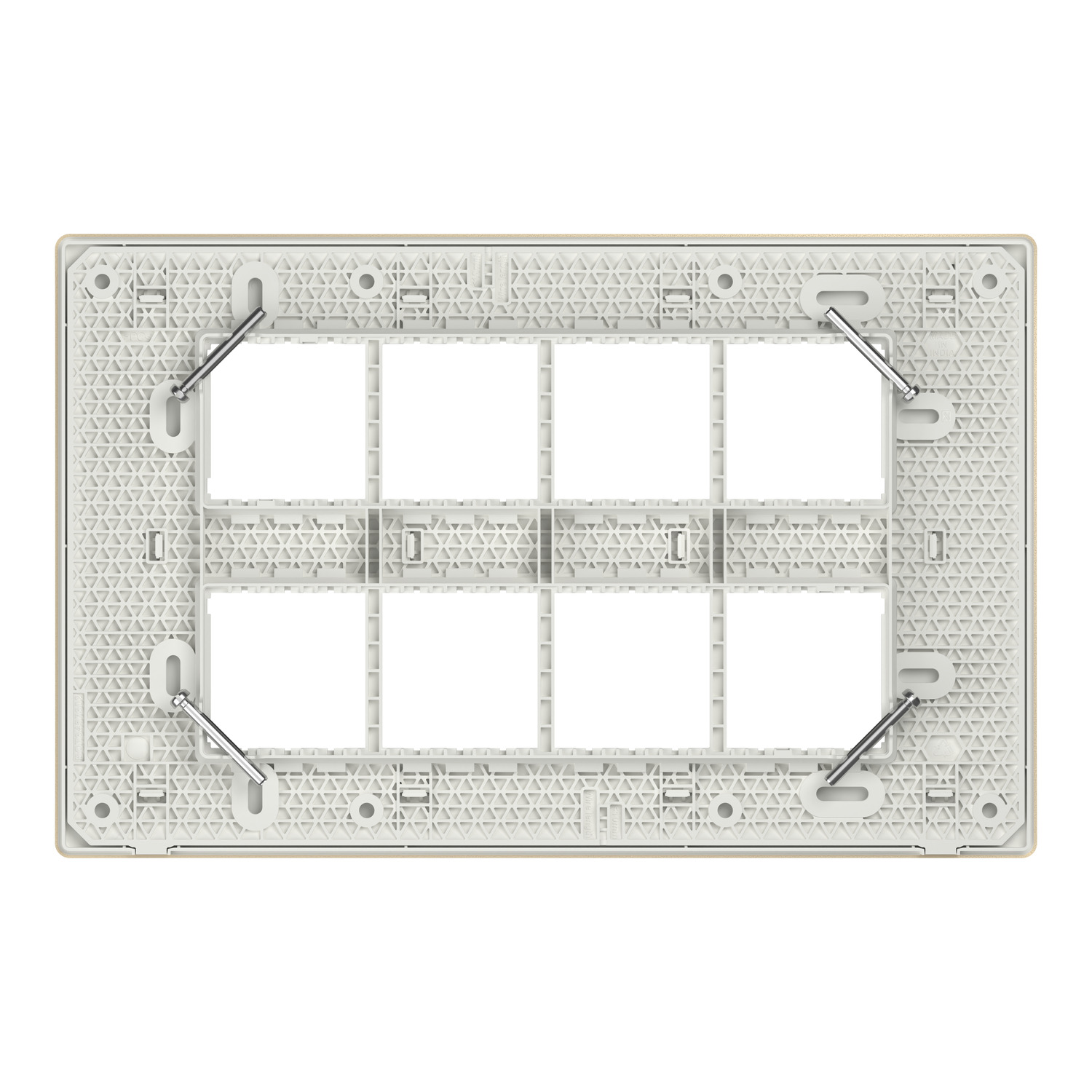 MZCP16M_CG - Cover frame, Miluz ZeTa, 16 module, champagne gold ...