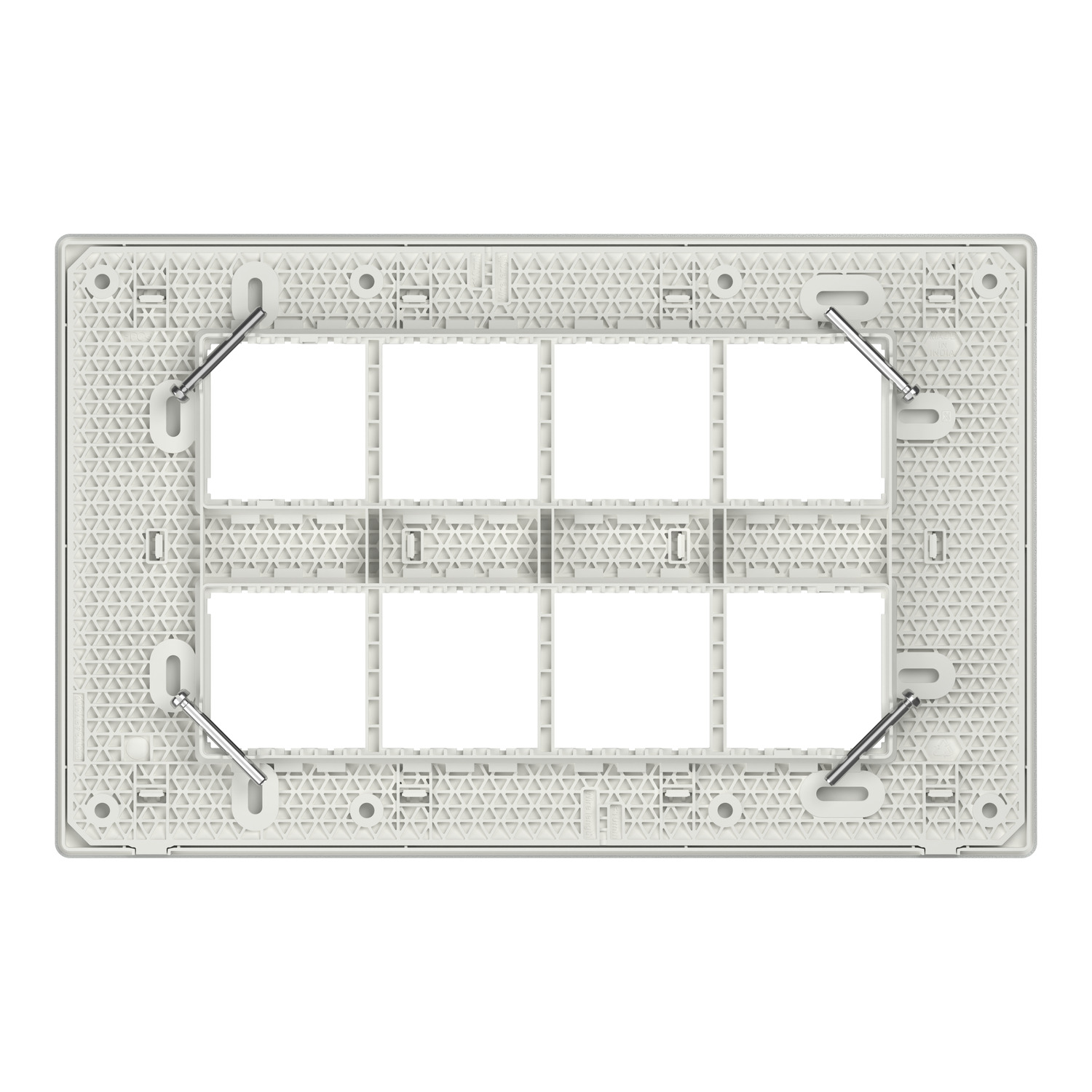 MZCP16M_SG - Cover frame, Miluz ZeTa, 16 module, silver grey ...