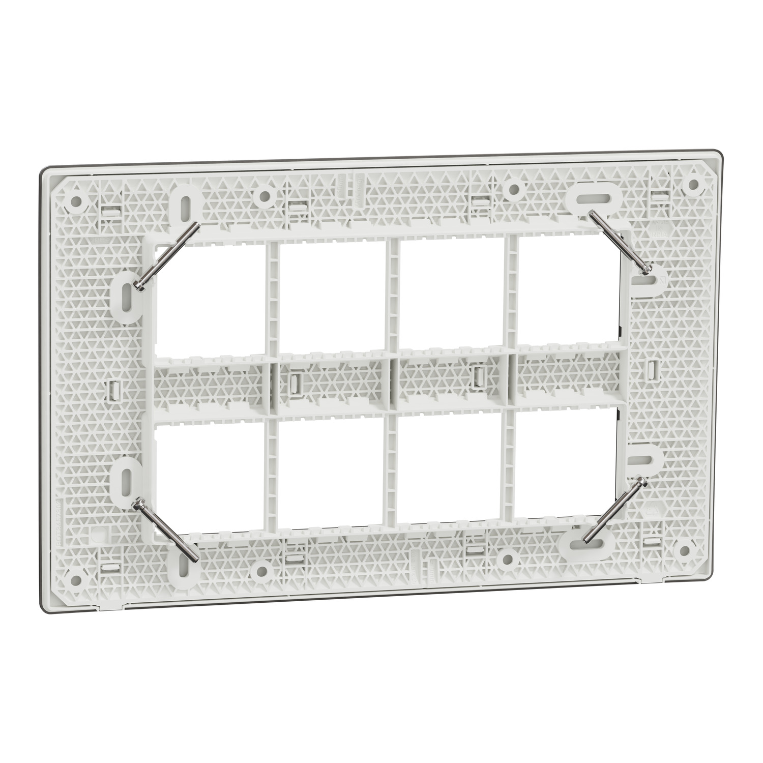 MZCP16M_WG - Cover frame, Miluz ZeTa, 16 module, warm grey | Schneider ...