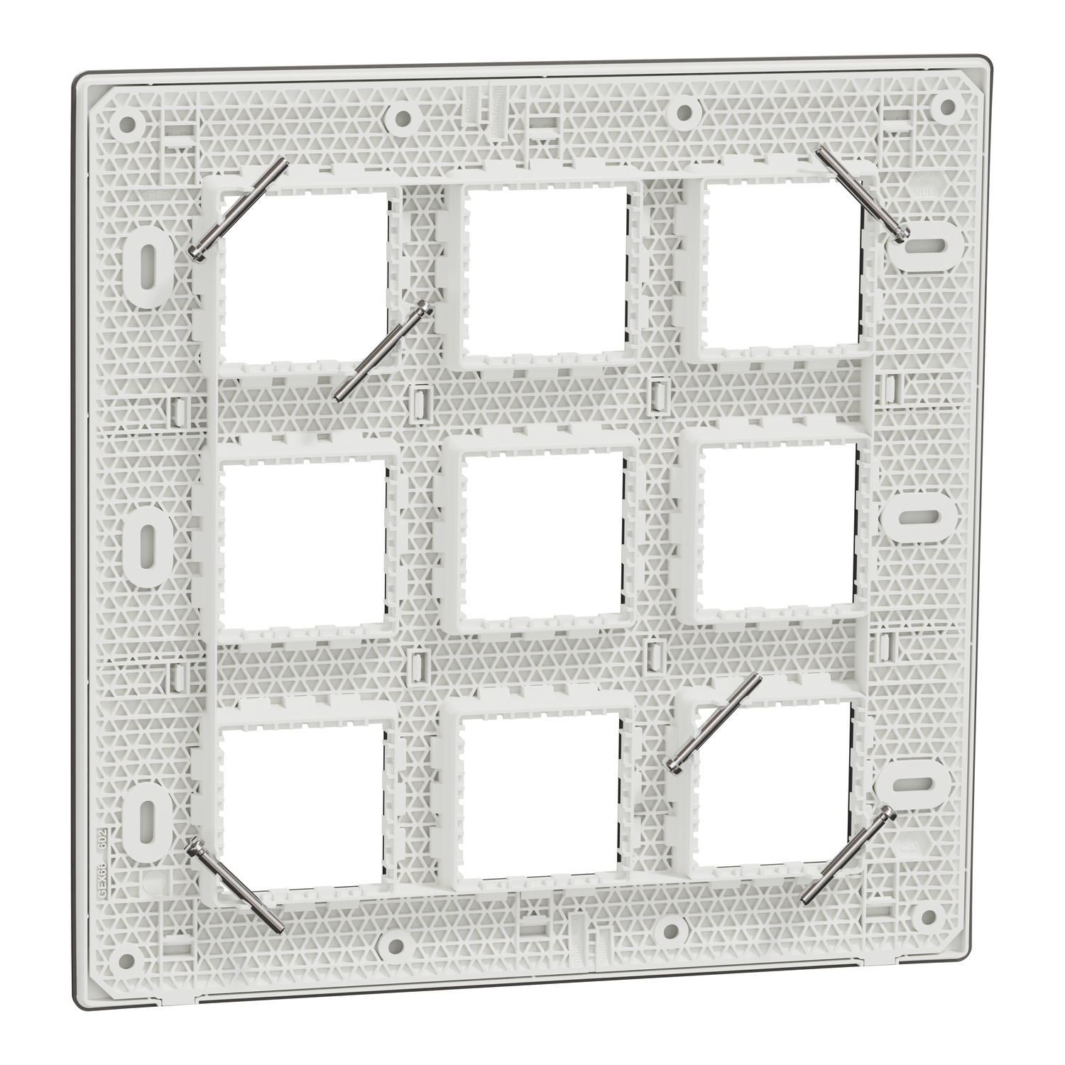 MZCP18M_WG - Cover frame, Miluz ZeTa, 18 module, warm grey | Schneider ...