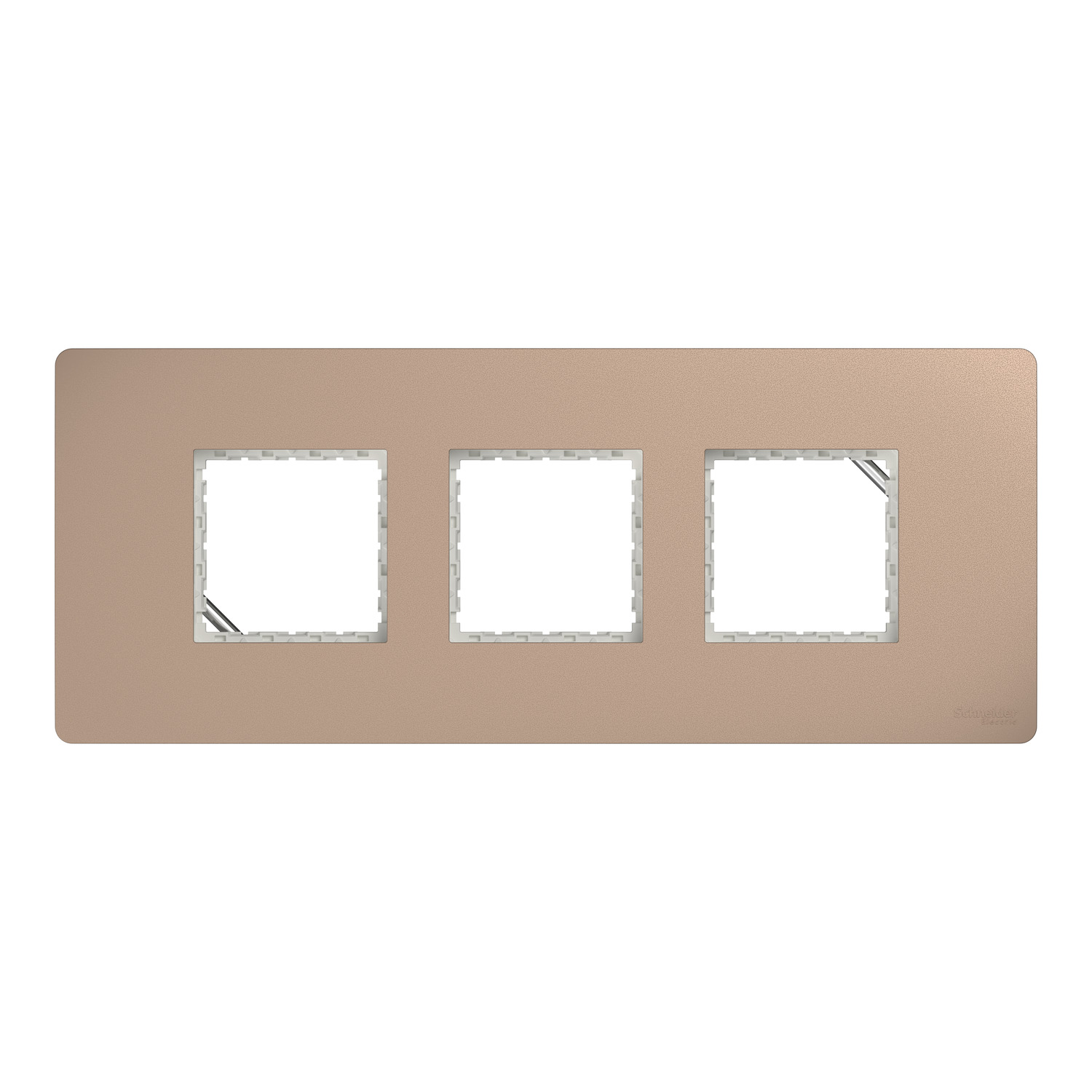 Mzcp6m Bz Cover Frame Miluz Zeta 6 Module Bronze Schneider