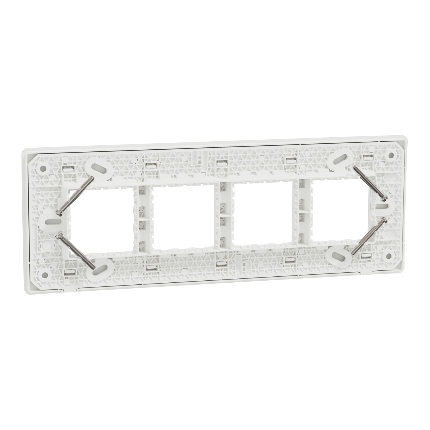 MZCP8MH_WH - Cover frame, Miluz ZeTa, linear, 8 module, white ...