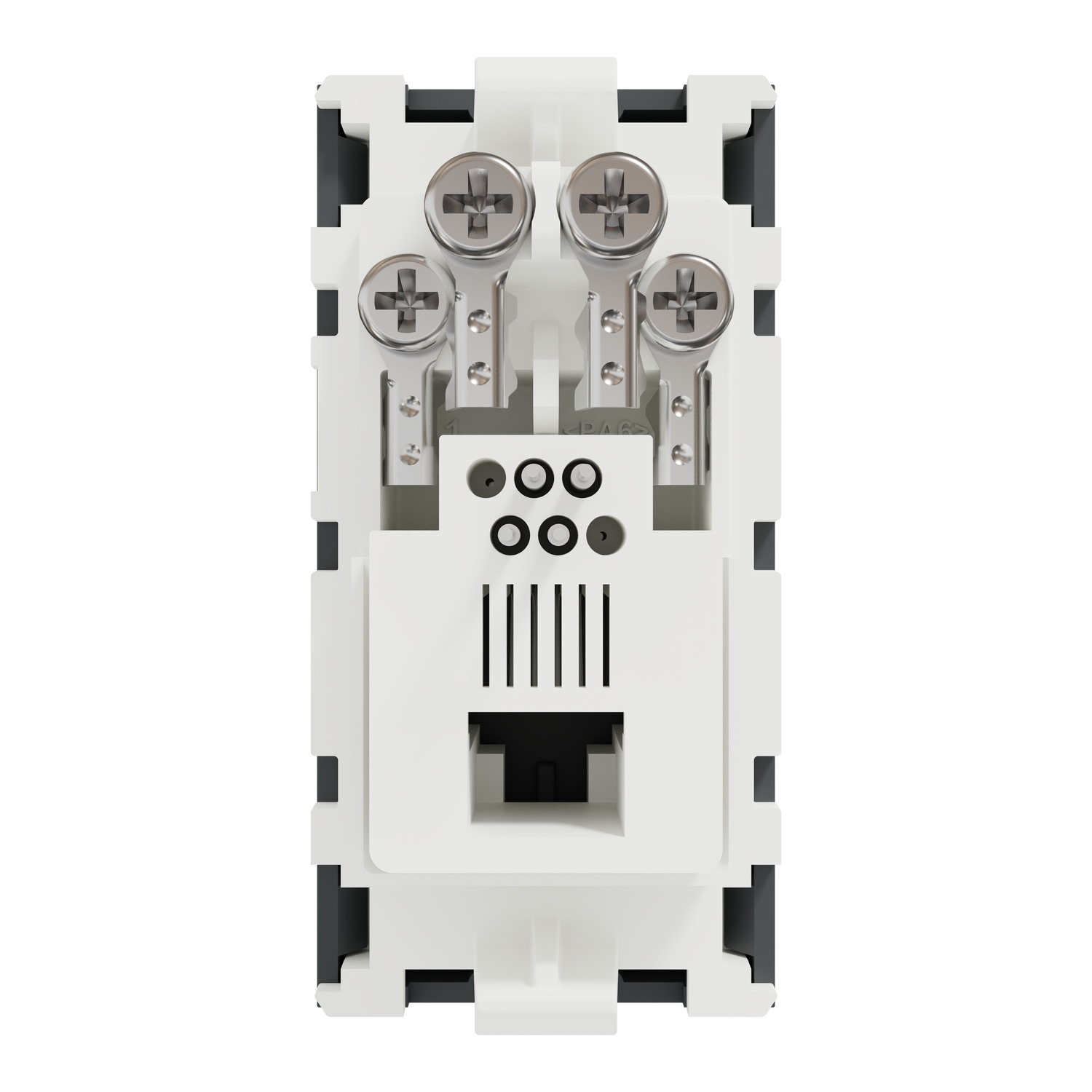 MZRJ111M_AN - Telephone socket, Miluz ZeTa, RJ11, with shutter, 1 ...