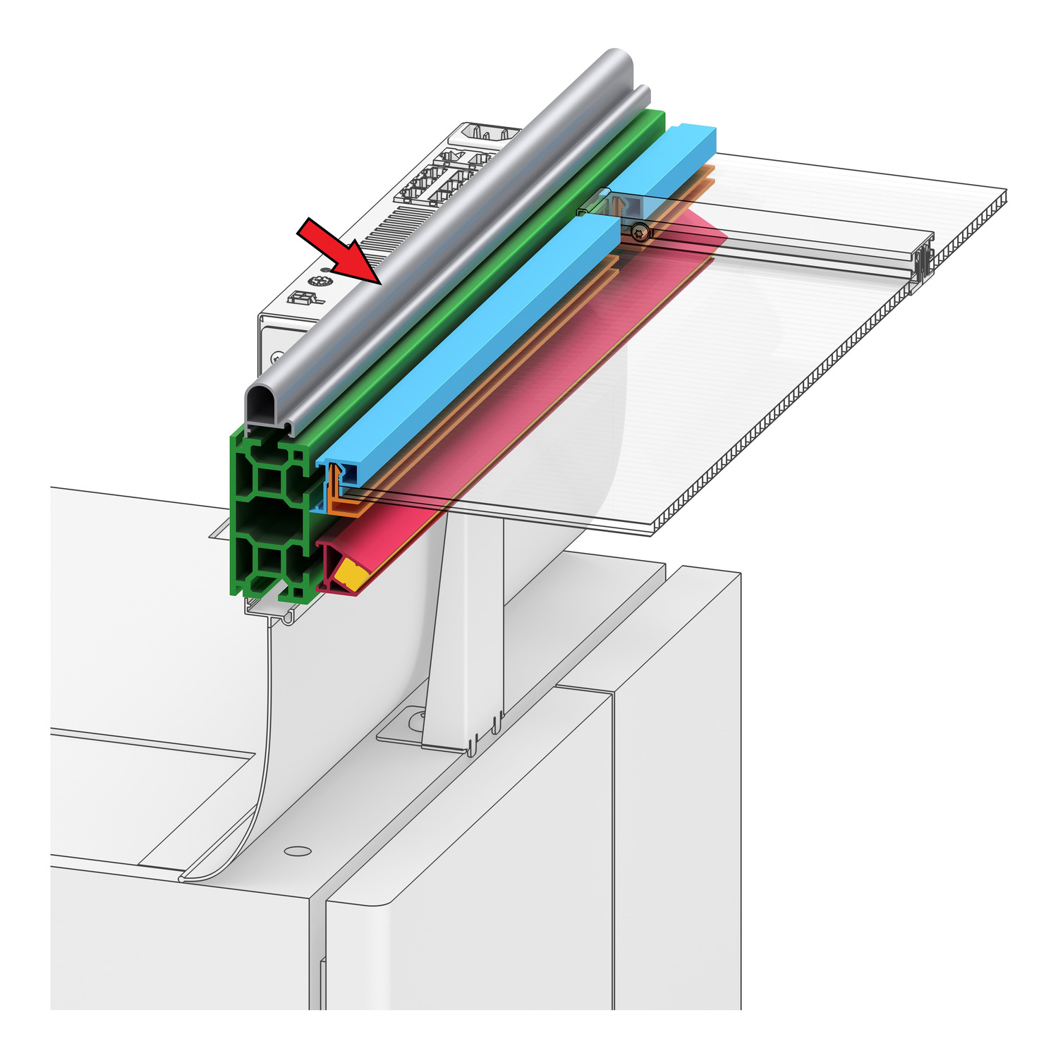NSAC2006 - APC NetShelter Aisle Containment, Seal Coextrusion 1000 mm ...