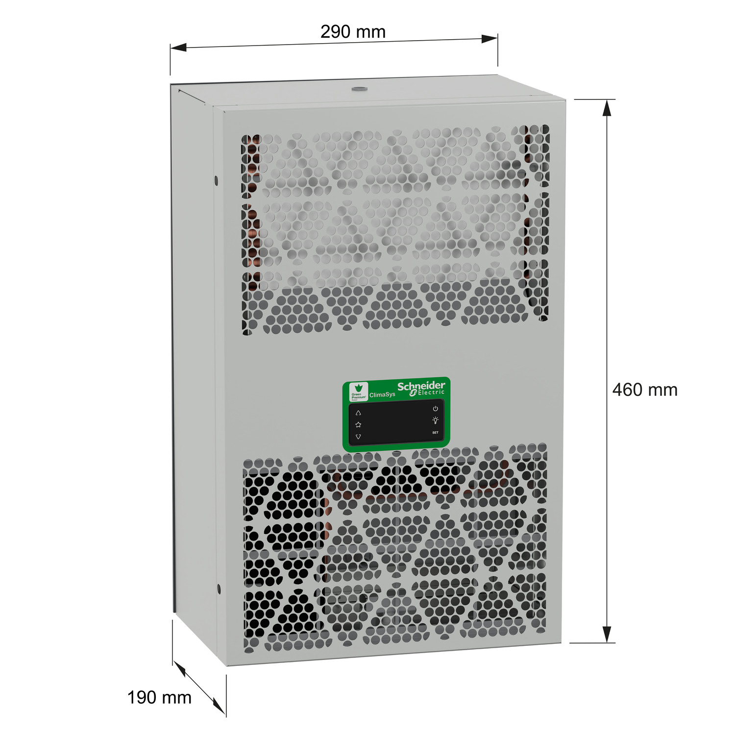 SFN without MP 2D 1800x800x600 IP55 - Image with dimensions Schéma ...