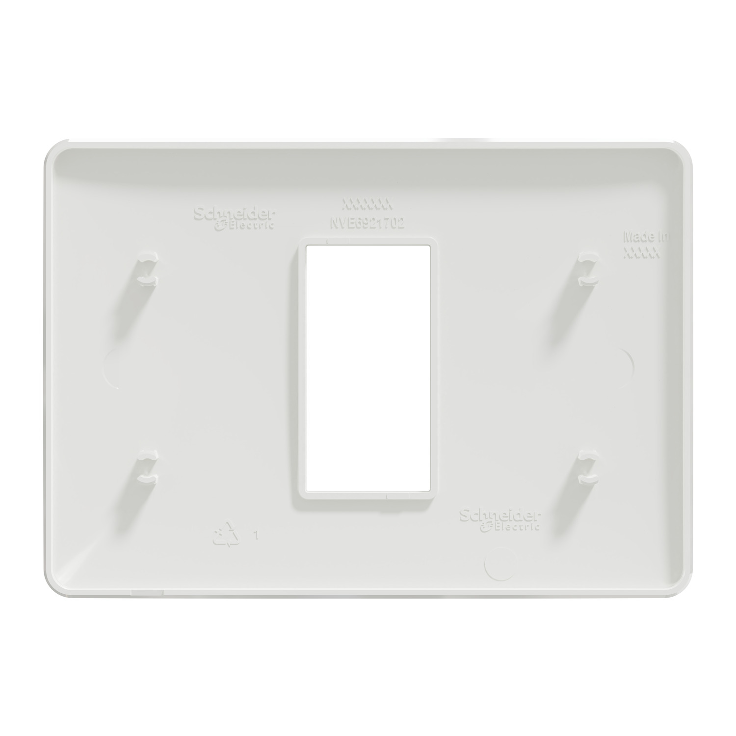 NU210118 - New Unica - cover frame - 1 gang - 1 module - white ...
