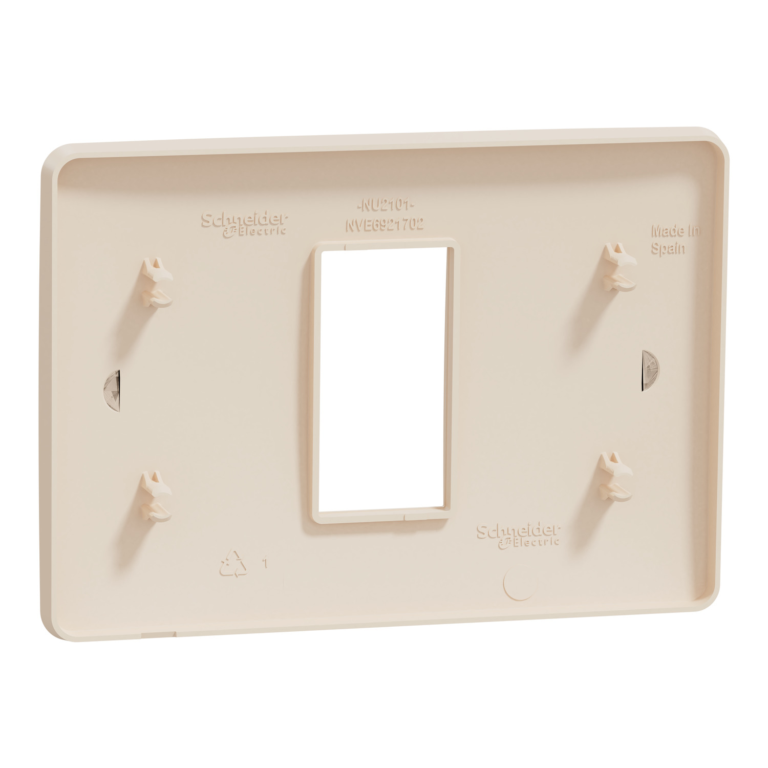 NU210144 - Cover frame, Unica Studio, 1 gang, beige | Schneider ...