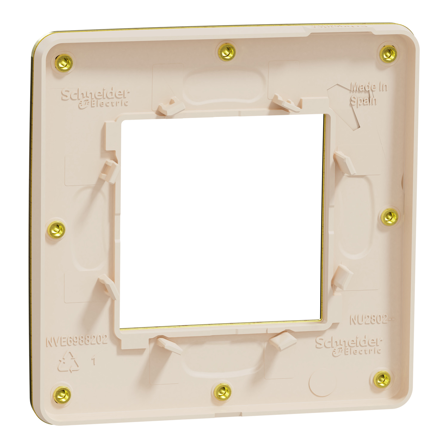 NU280260M - Cover frame, Unica Studio Metal, 1 gang, 1 x 2 modules ...