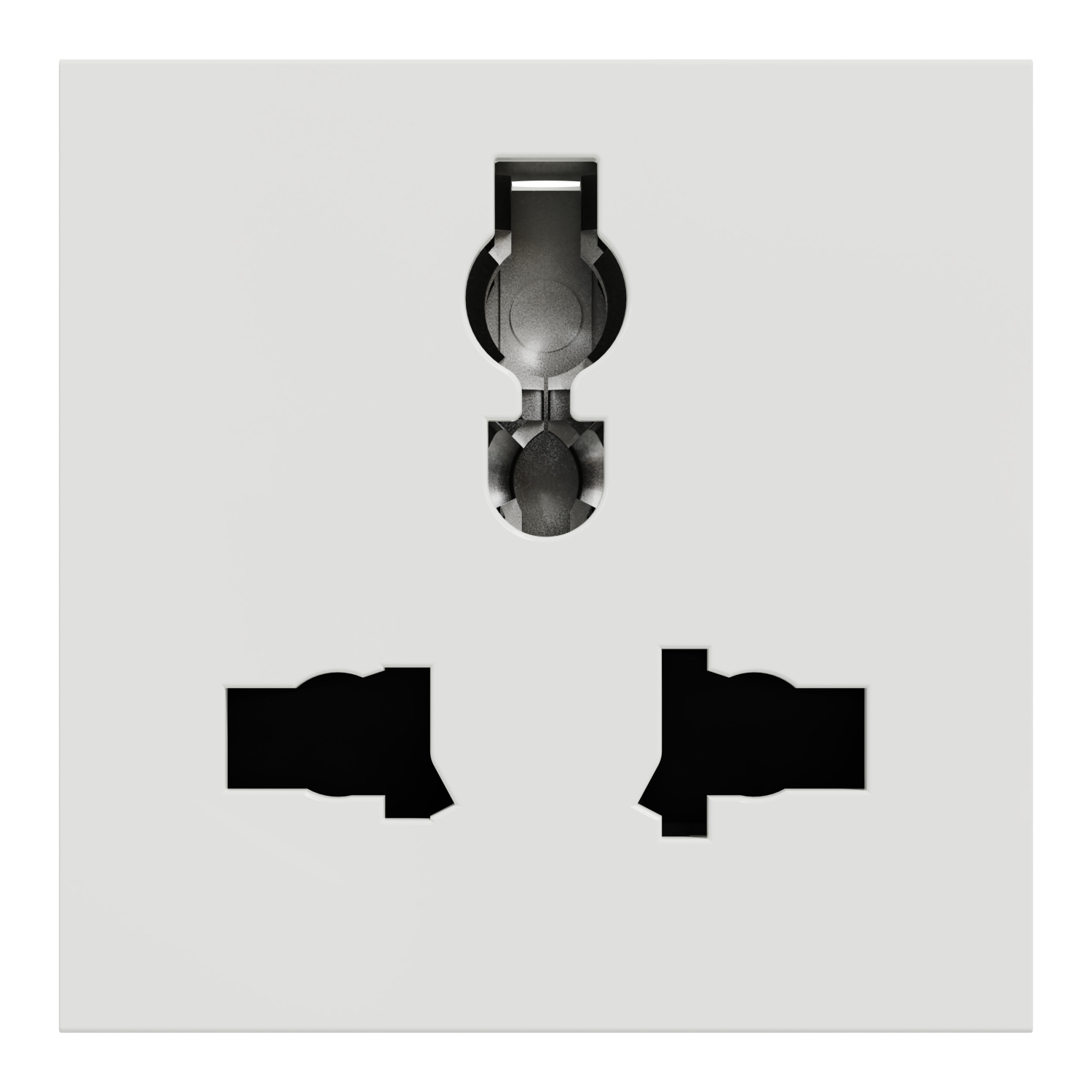 NU308418 - Socket outlet, New Unica, Multistandard, with shutter, 2 ...