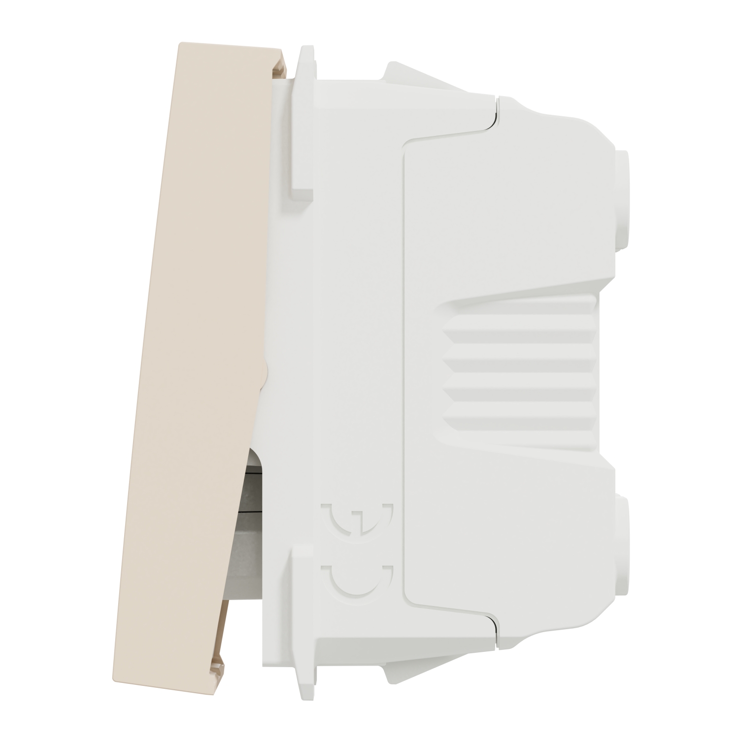 NU310644NSC - Push button switch, New Unica, 10A, LED, 1 module, beige ...