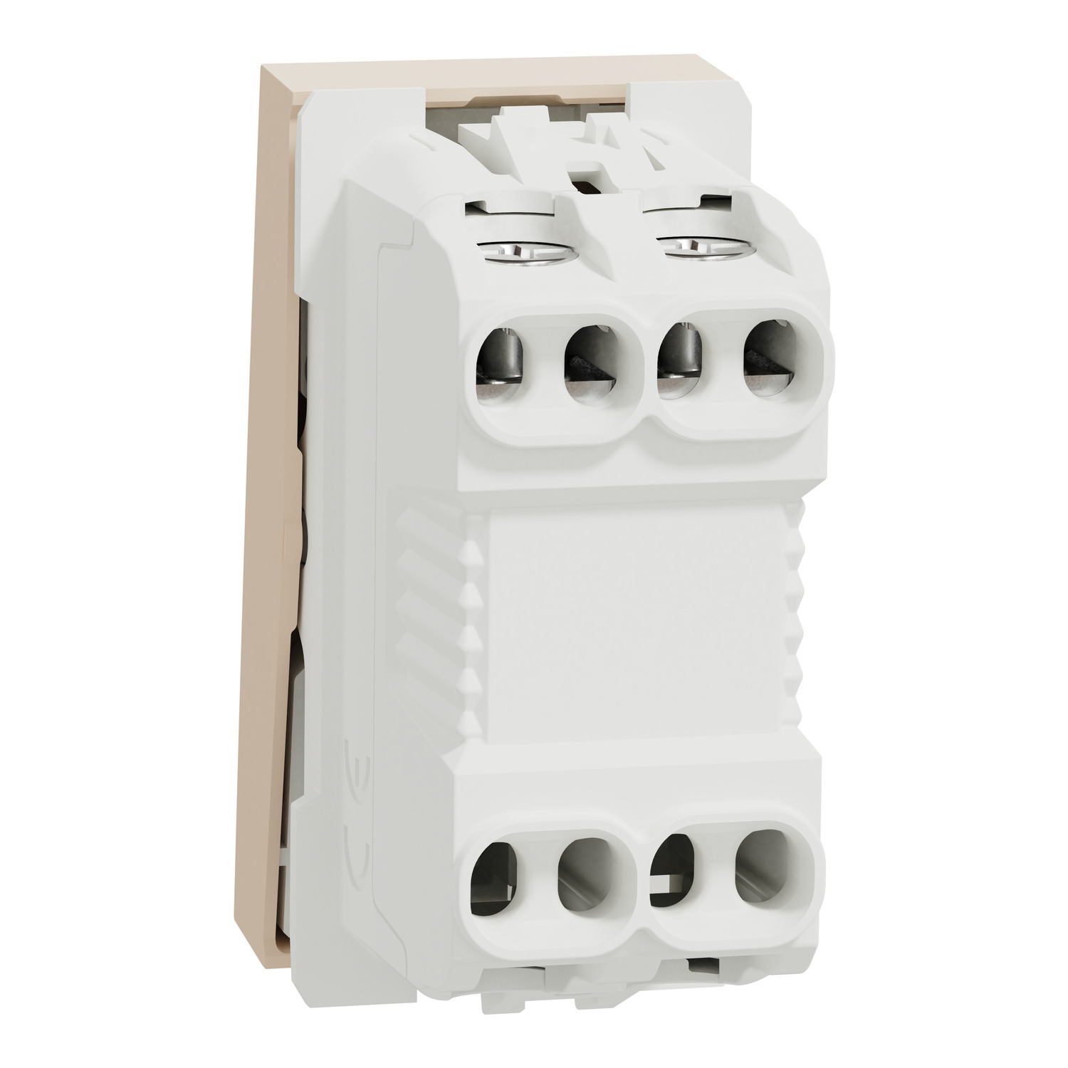 NU310644NSC - Push button switch, New Unica, 10A, LED, 1 module, beige ...