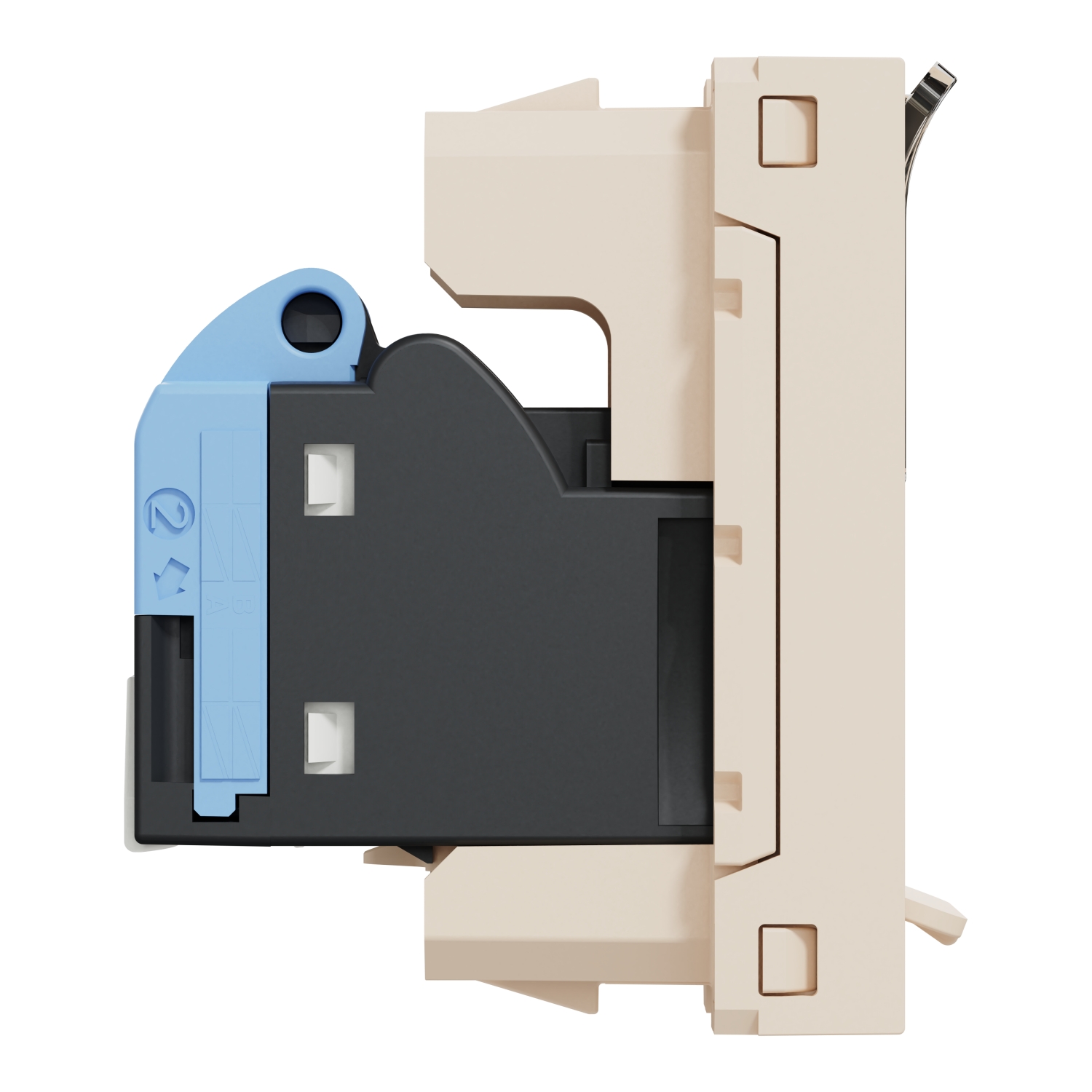 NU341444 - Data socket, New Unica, RJ45 CAT 6 UTP, straight, click ...