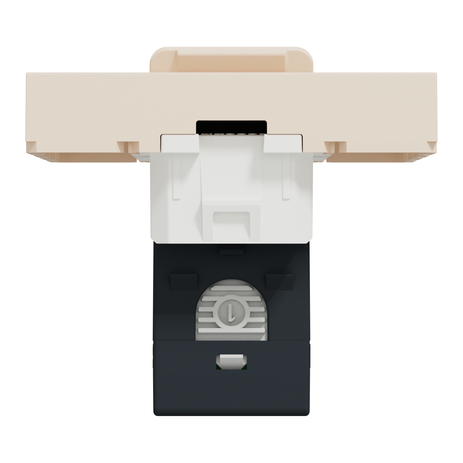 NU341544 - Data socket, New Unica, RJ45 CAT 6 UTP, straight, click ...